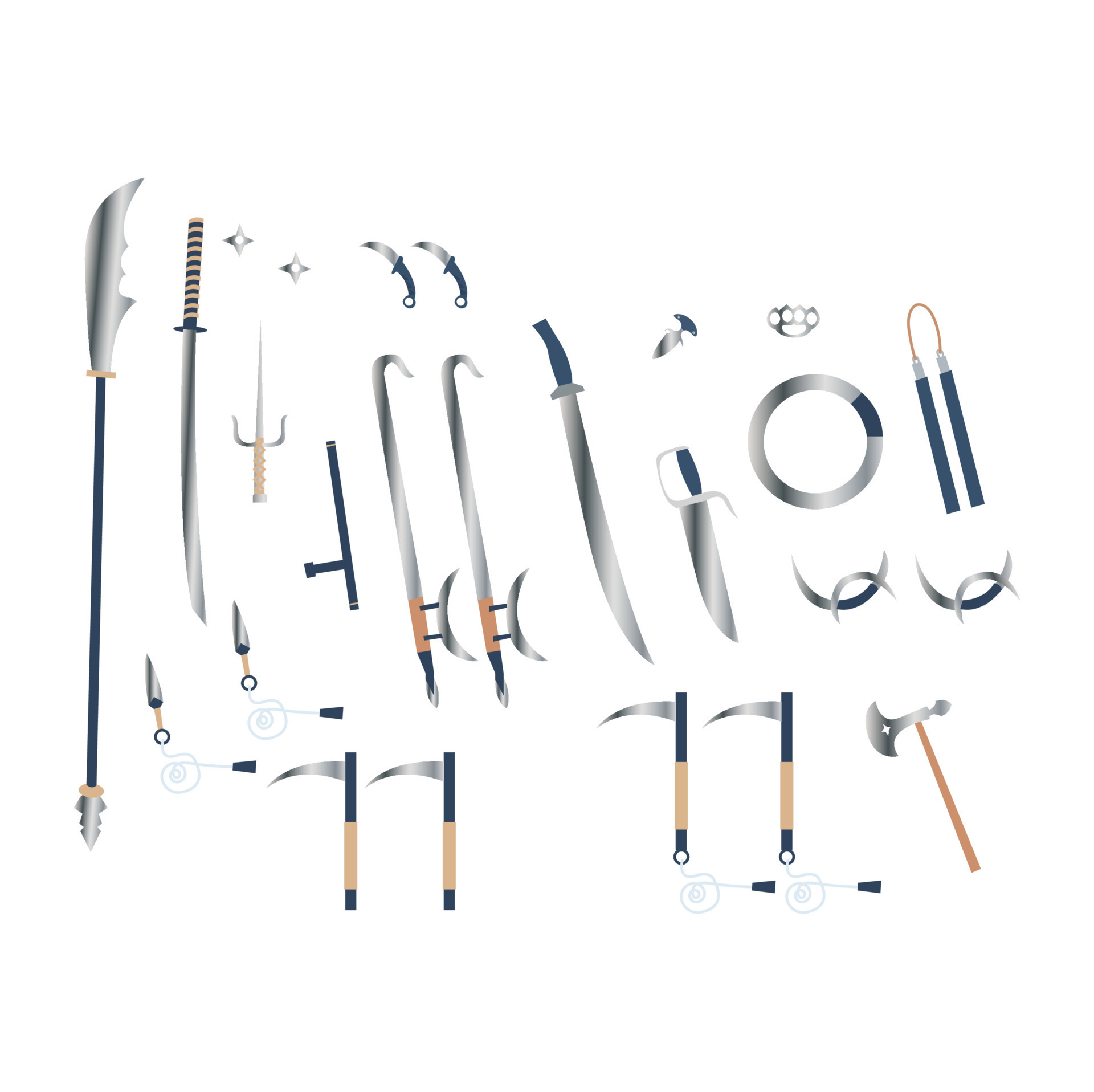 chinese martial arts weapons set isolated on white background 8028076 ... chinese martial arts weapons set isolated on white background 8028076 ...