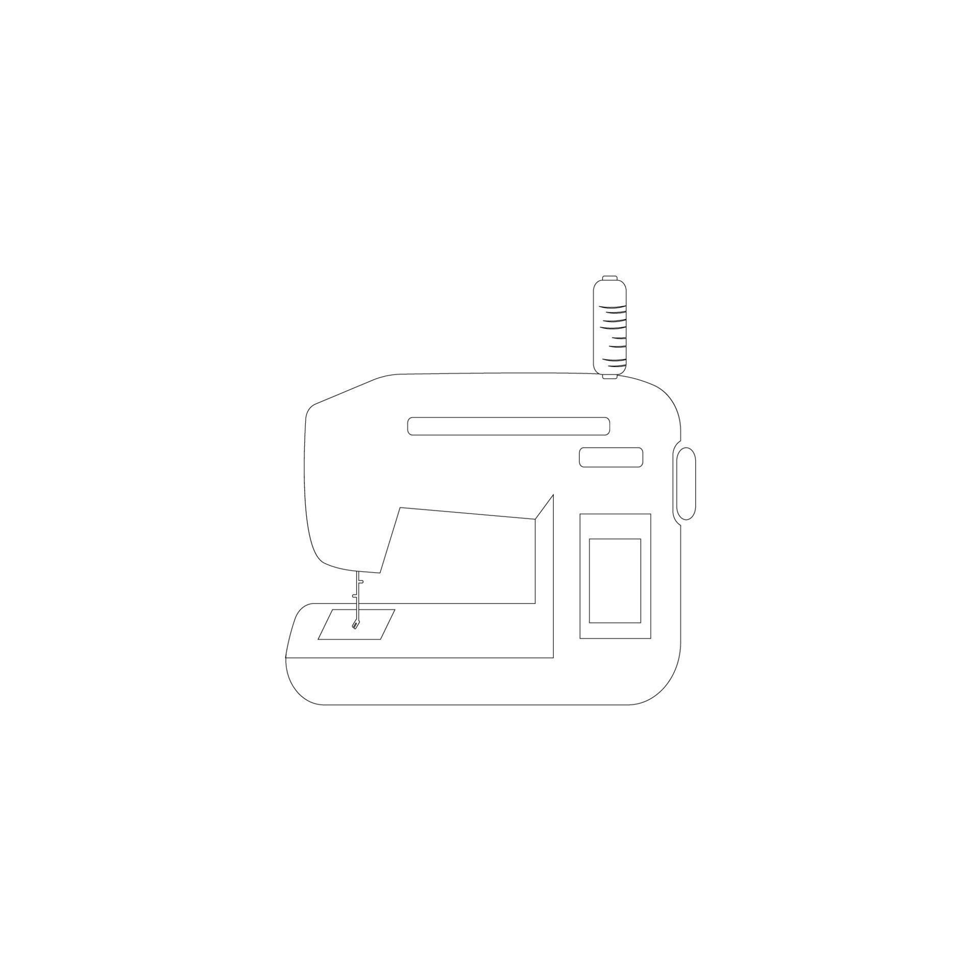 Sewing Machine Icon Image Vector Illustration 8030299 Vector Art At