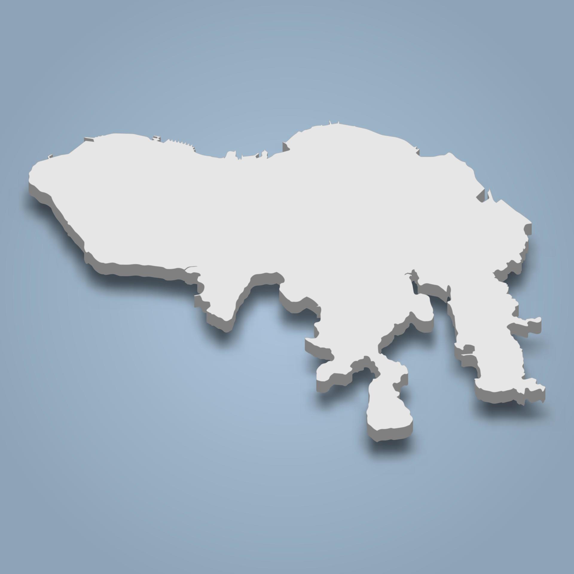 3d isometric map of Hong Kong Island is an island in China 8037850 ...