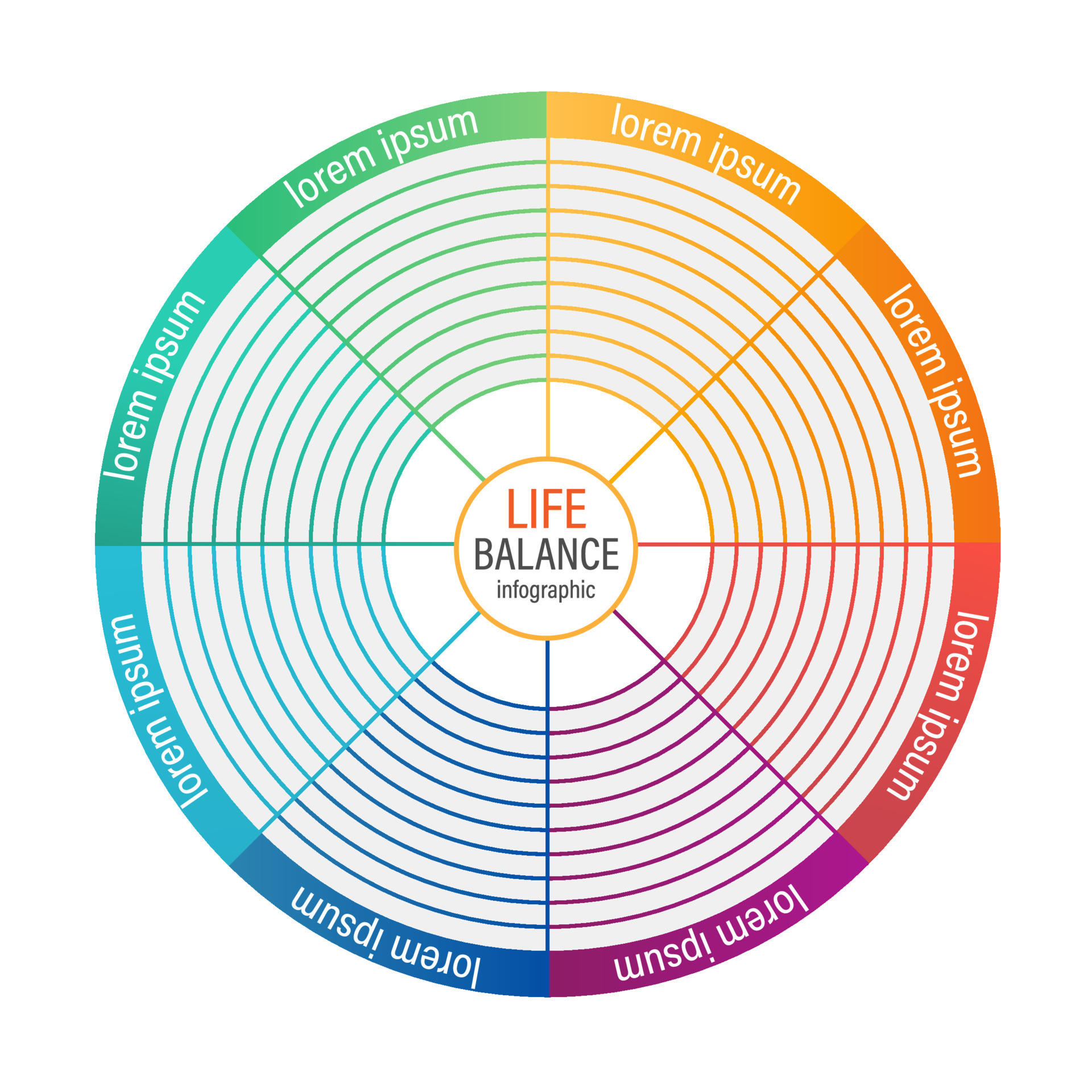 Life Balance Wheel Worksheet