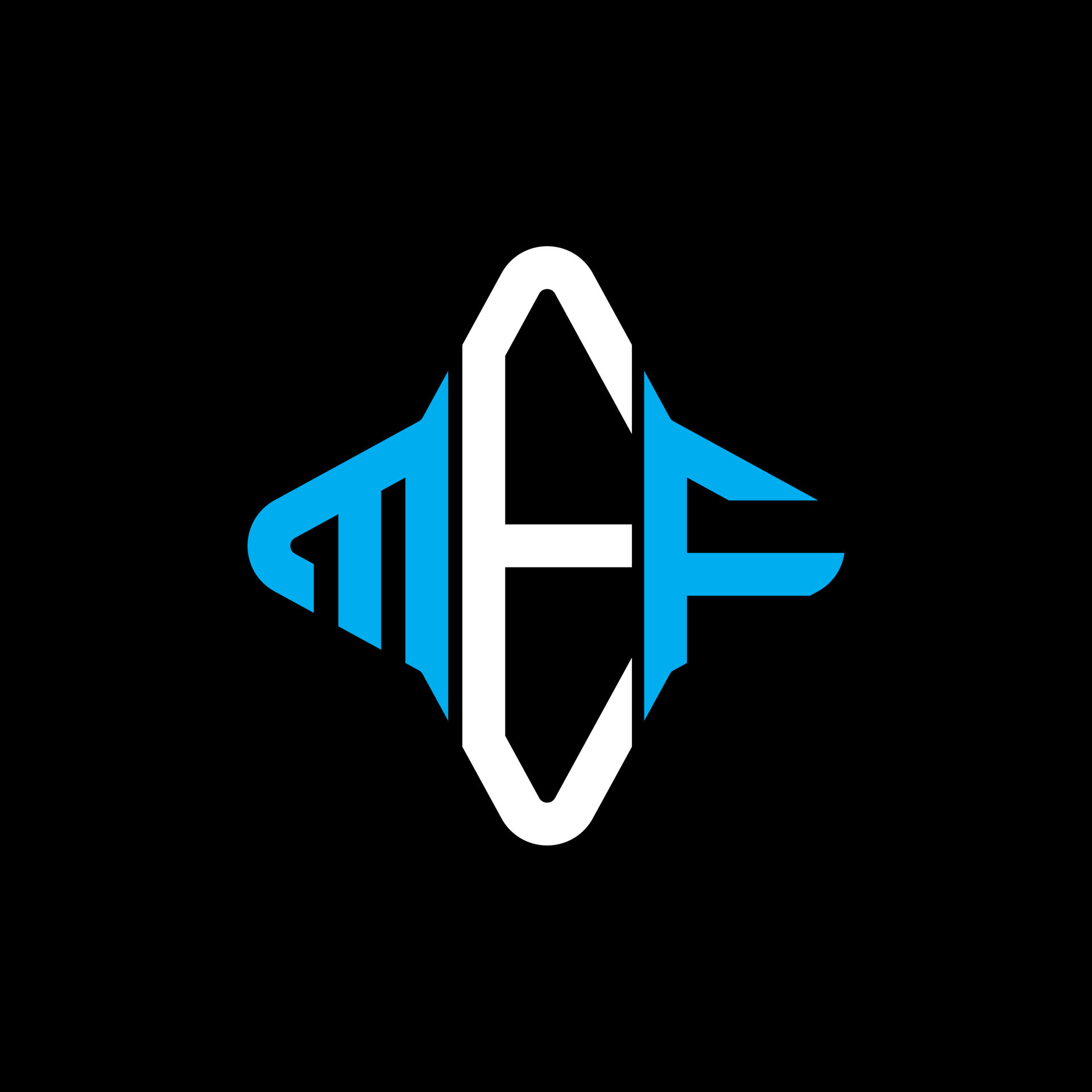 Mef Letter Logo Creative Design With Vector Graphic 8048173 Vector Art At Vecteezy