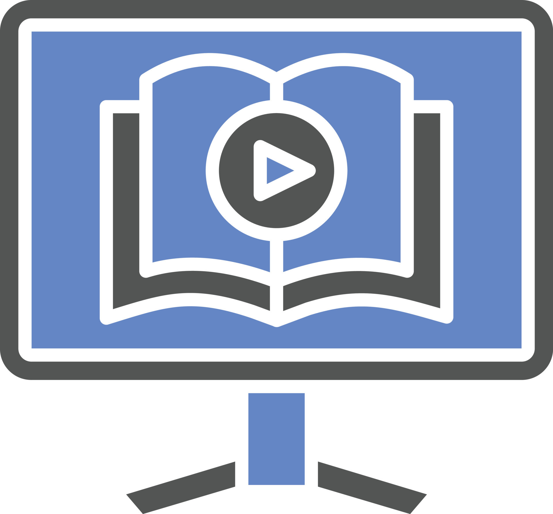 Video Tutorial Icon Style 8050863 Vector Art at Vecteezy