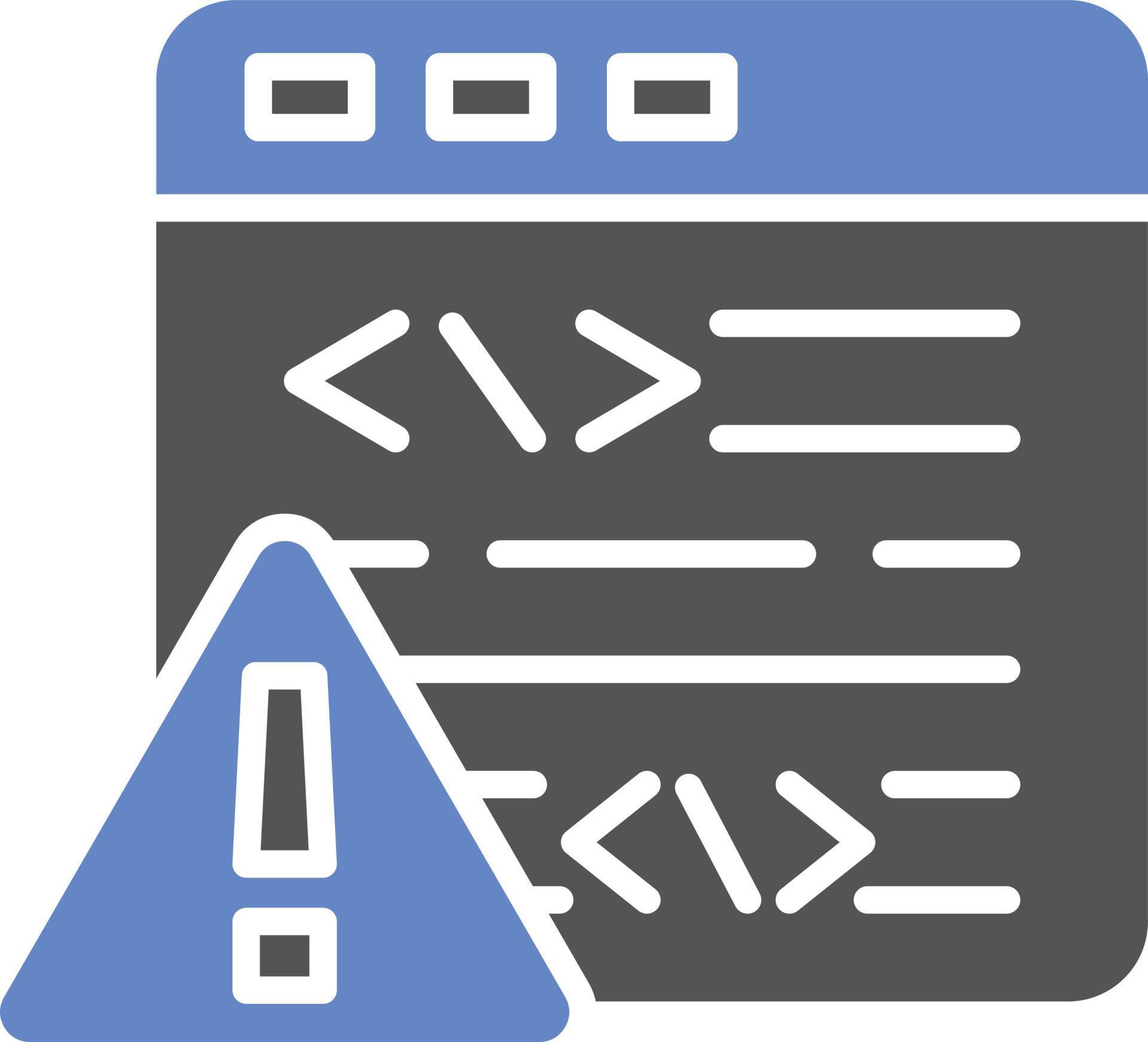 Code Error Icon Style 8051001 Vector Art at Vecteezy