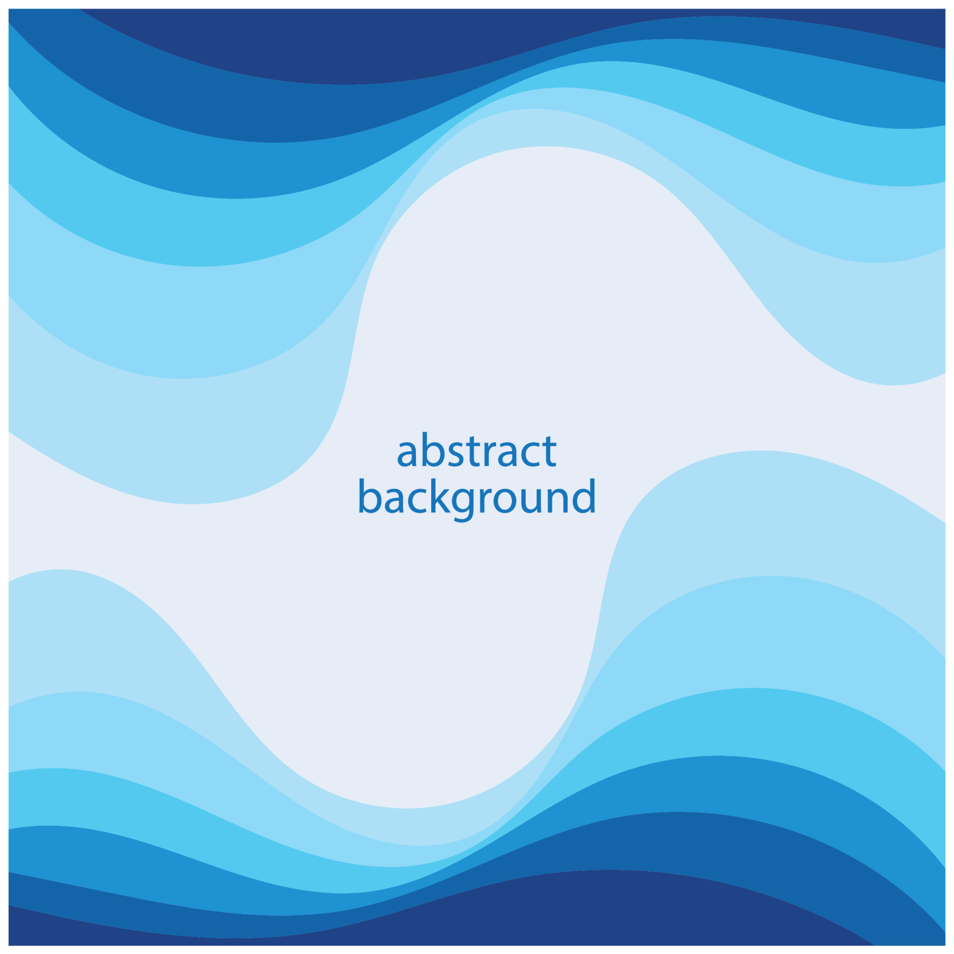 Blue wave vector abstract background flat design stock illustration ...