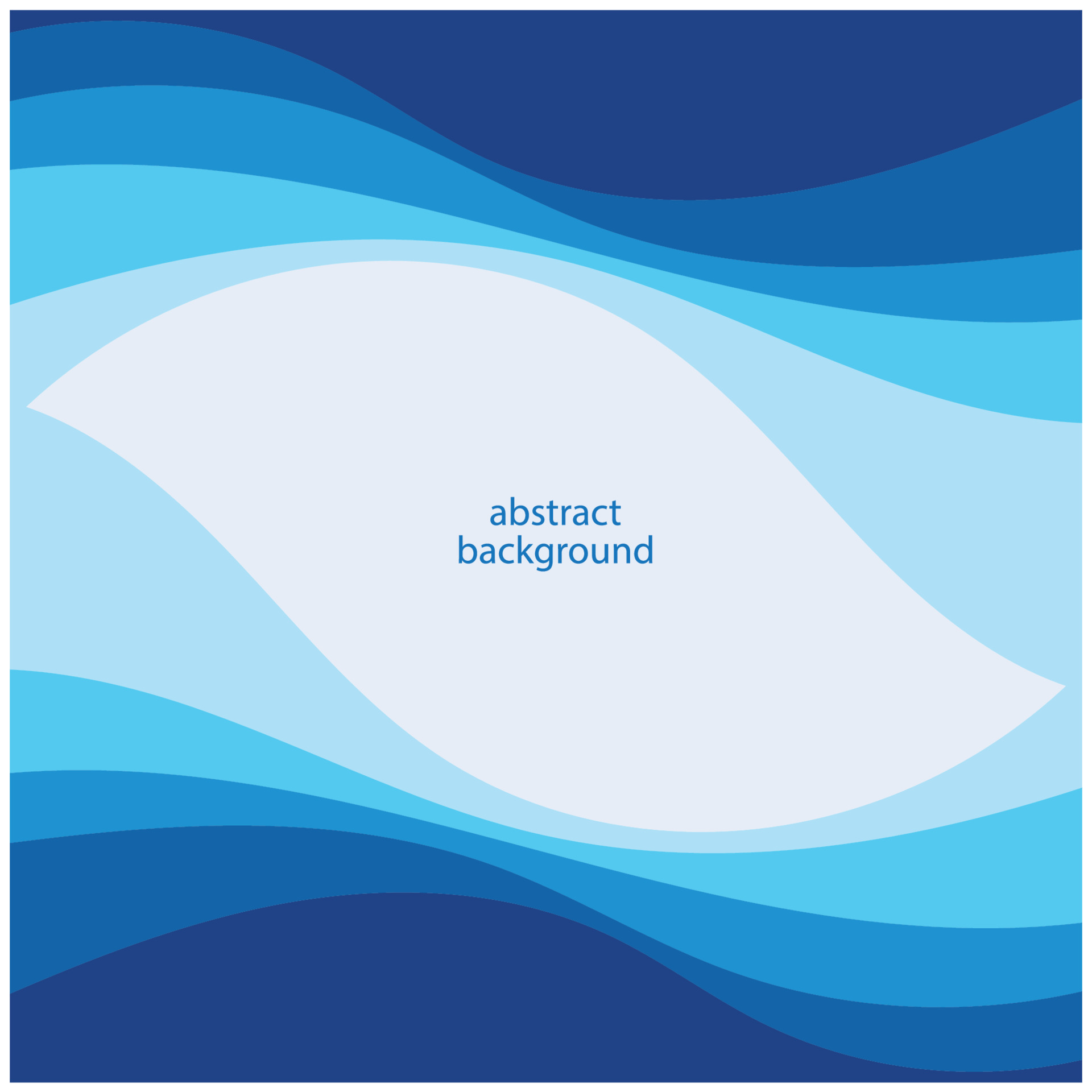 Blue wave vector abstract background flat design stock illustration ...