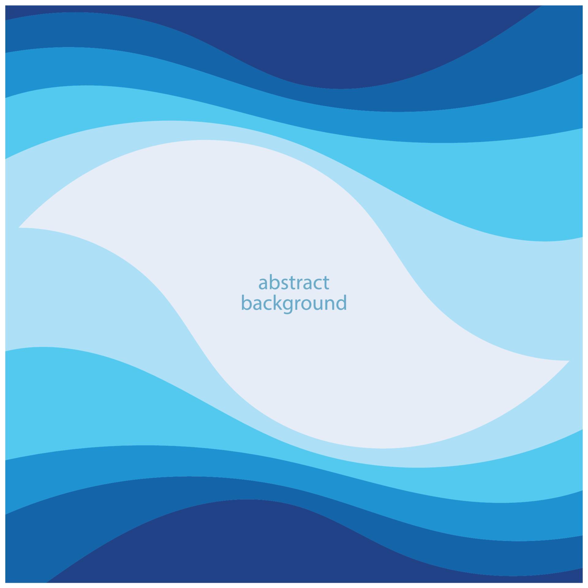 Blue wave vector abstract background flat design stock illustration ...