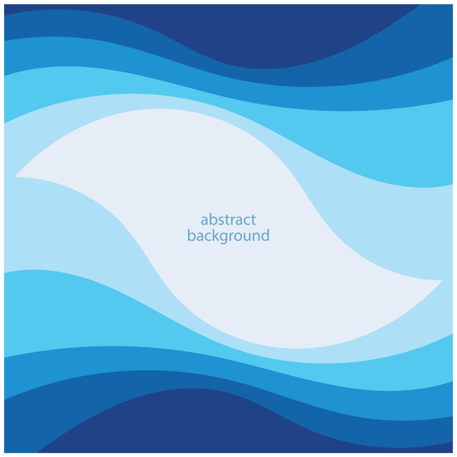 Blue wave vector abstract background flat design stock illustration ...