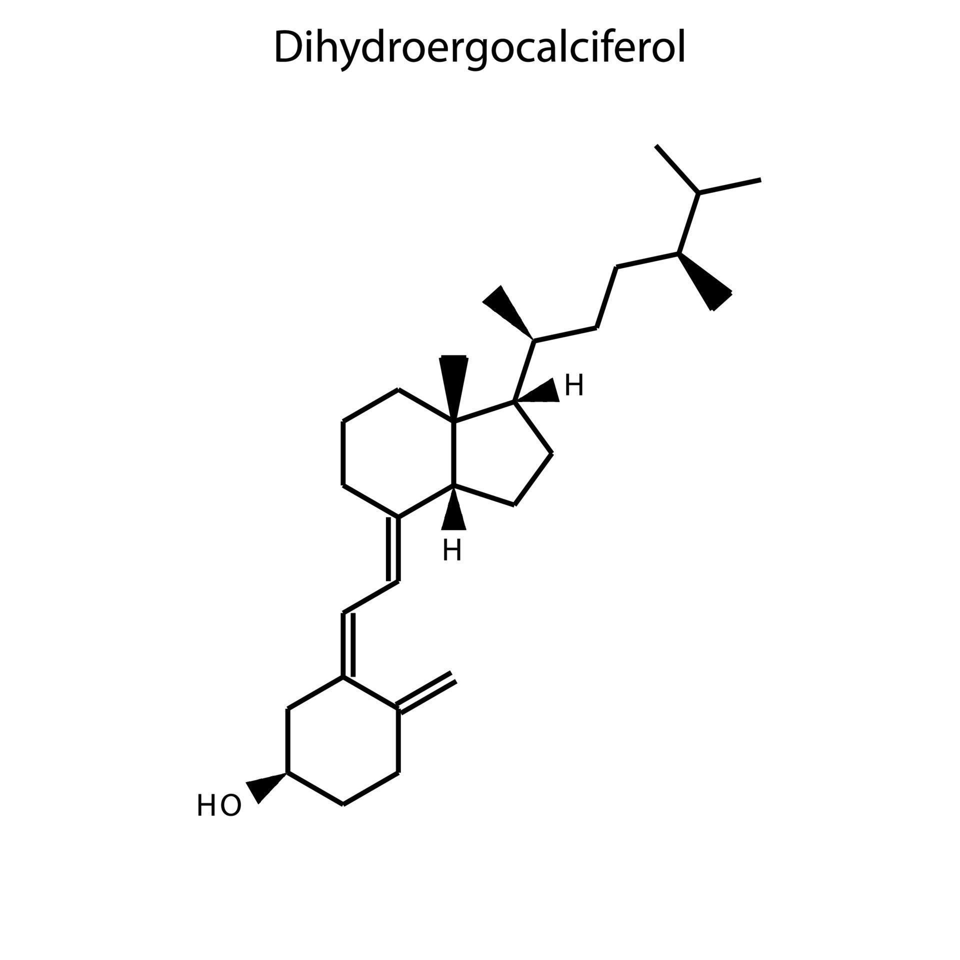 Skeletal Formula Of Molecule 8055198 Vector Art At Vecteezy