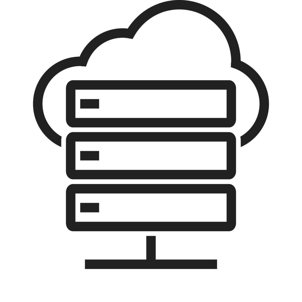 Cloud Computing Line Icon 8056415 Vector Art at Vecteezy