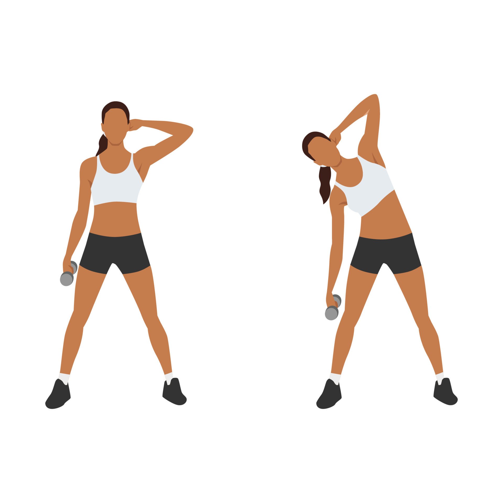 Dumbbell Side Bends Muscles Worked