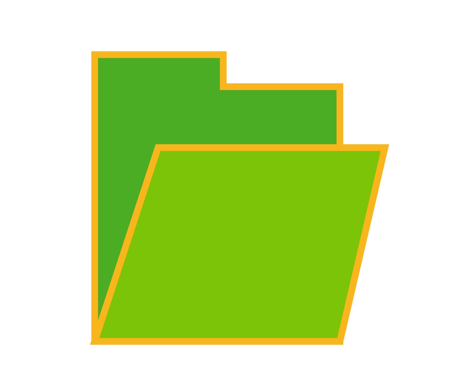 vector design, folder shape icon or symbol 8063895 Vector Art at Vecteezy