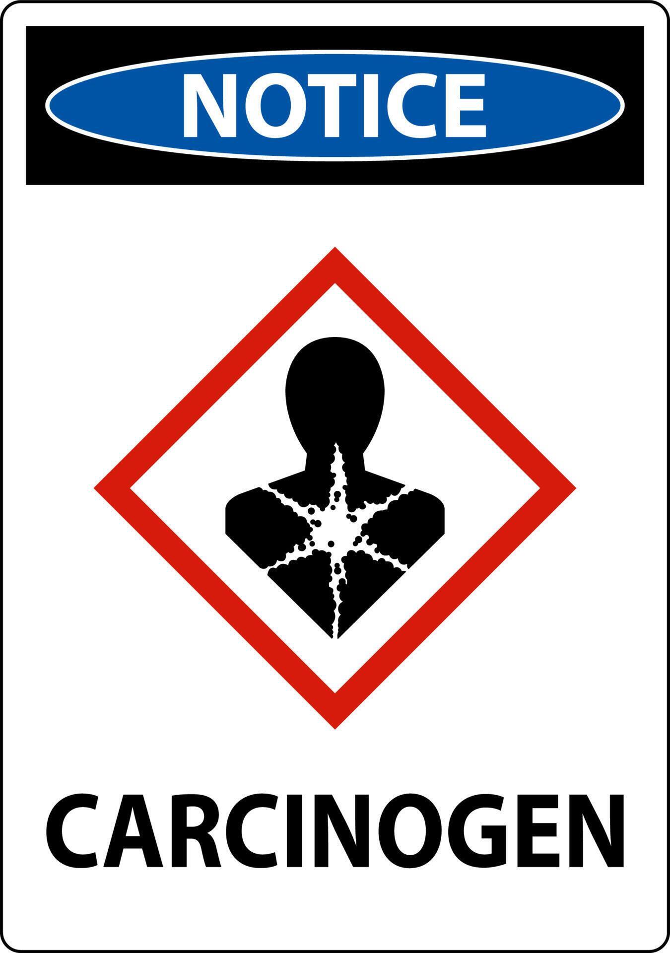 Notice Carcinogen GHS Sign On White Background 8066313 Vector Art At notice-carcinogen-ghs-sign-on-white-background-8066313-vector-art-at