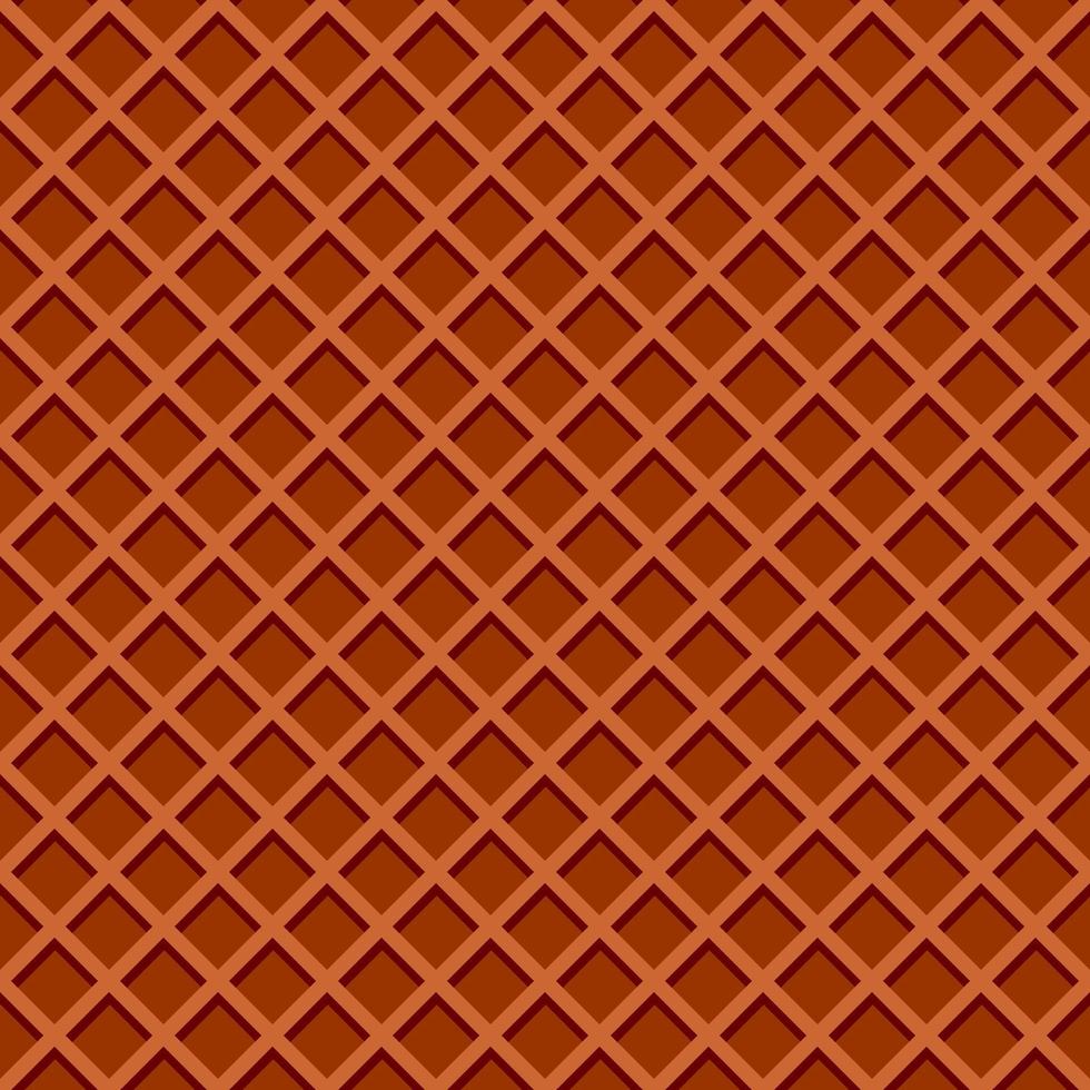 Ice Cream Waffle Cone Texture Chocolate Wafer Background Seamless