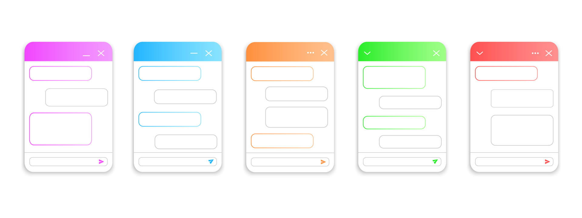 Chatbot Window Template Life Chat Customer Service Example Virtual Assistant Bot Layout