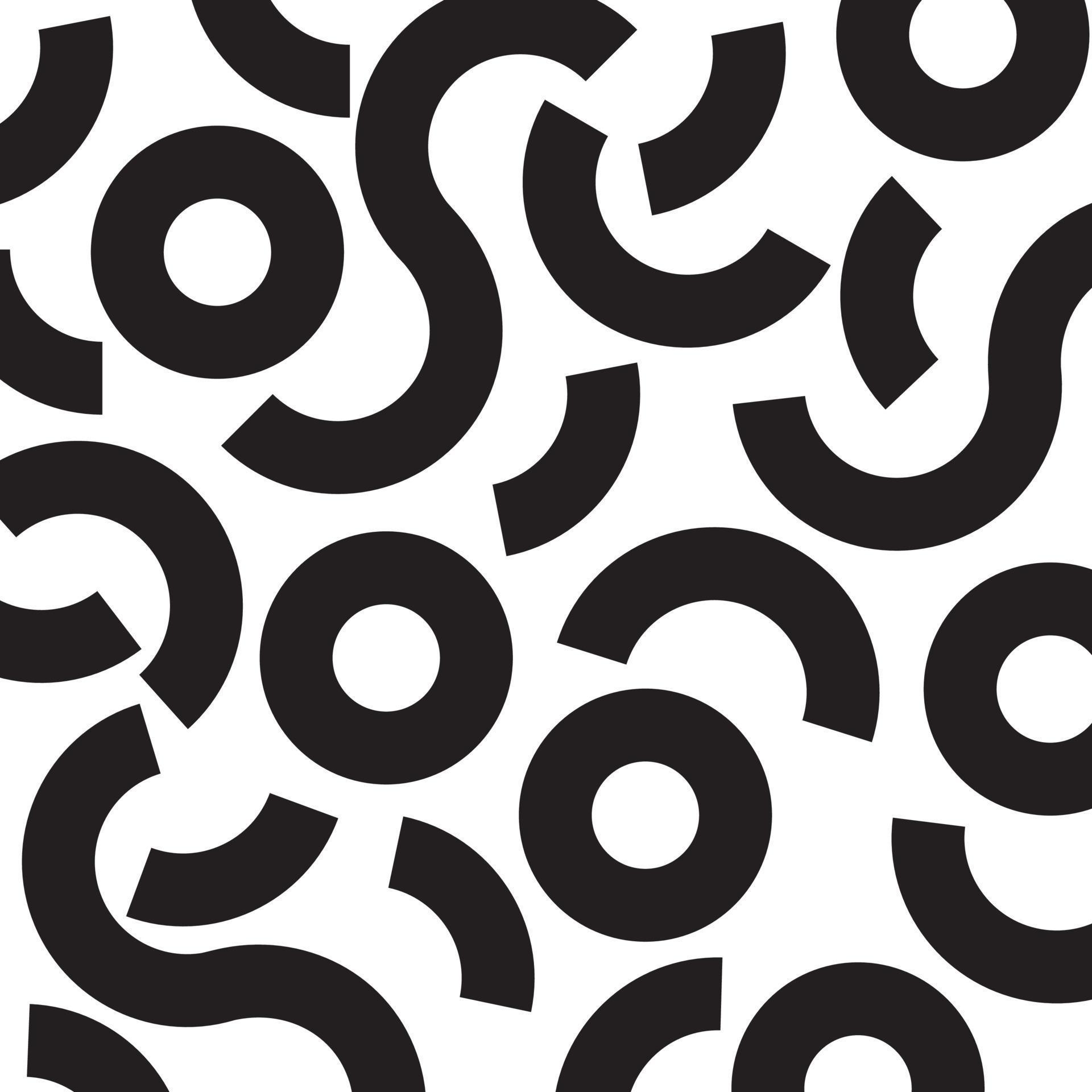 Black and white geometric outline irregular pattern vector background ...