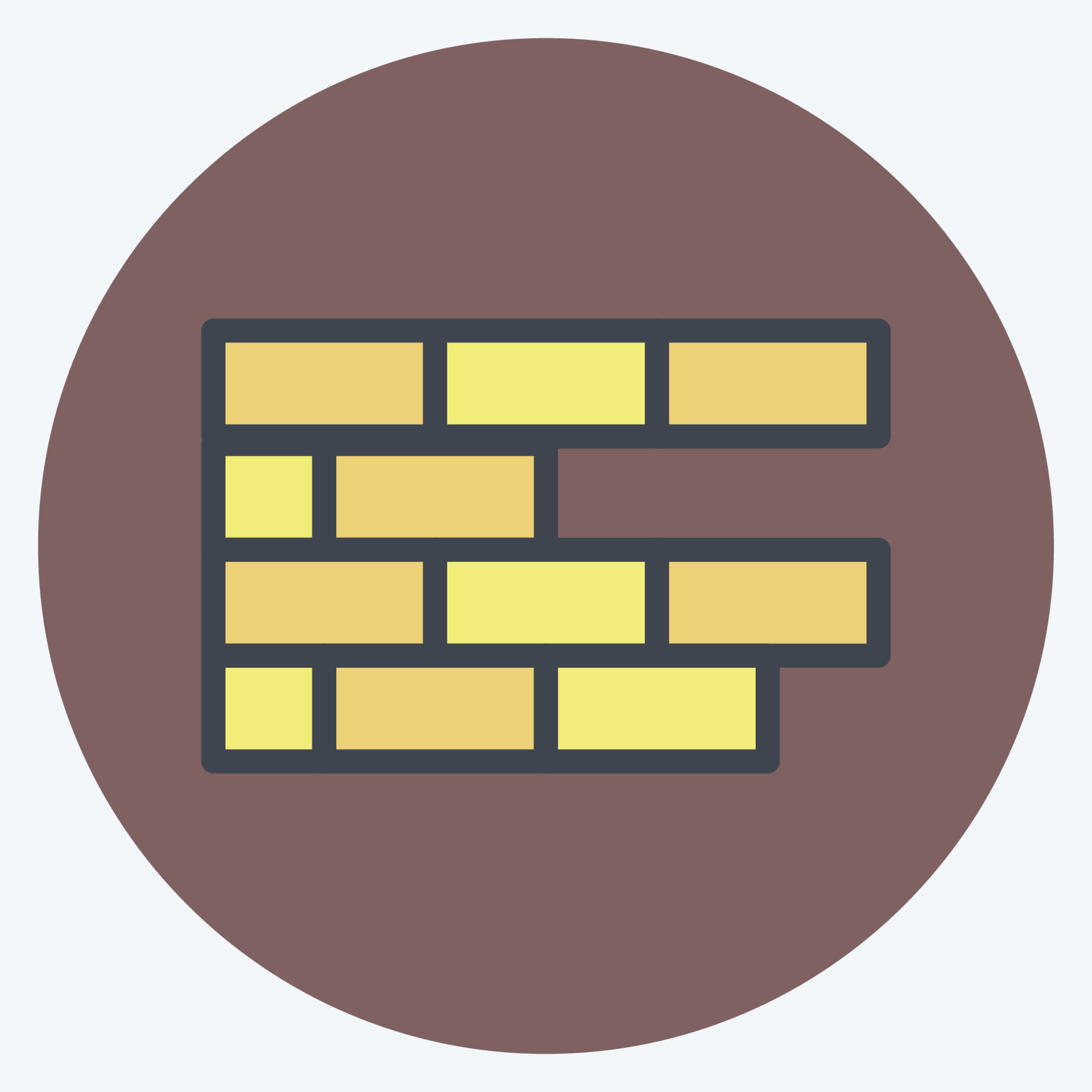 Icono De Ladrillo Adecuado Para La Construcción De Símbolo Estilo