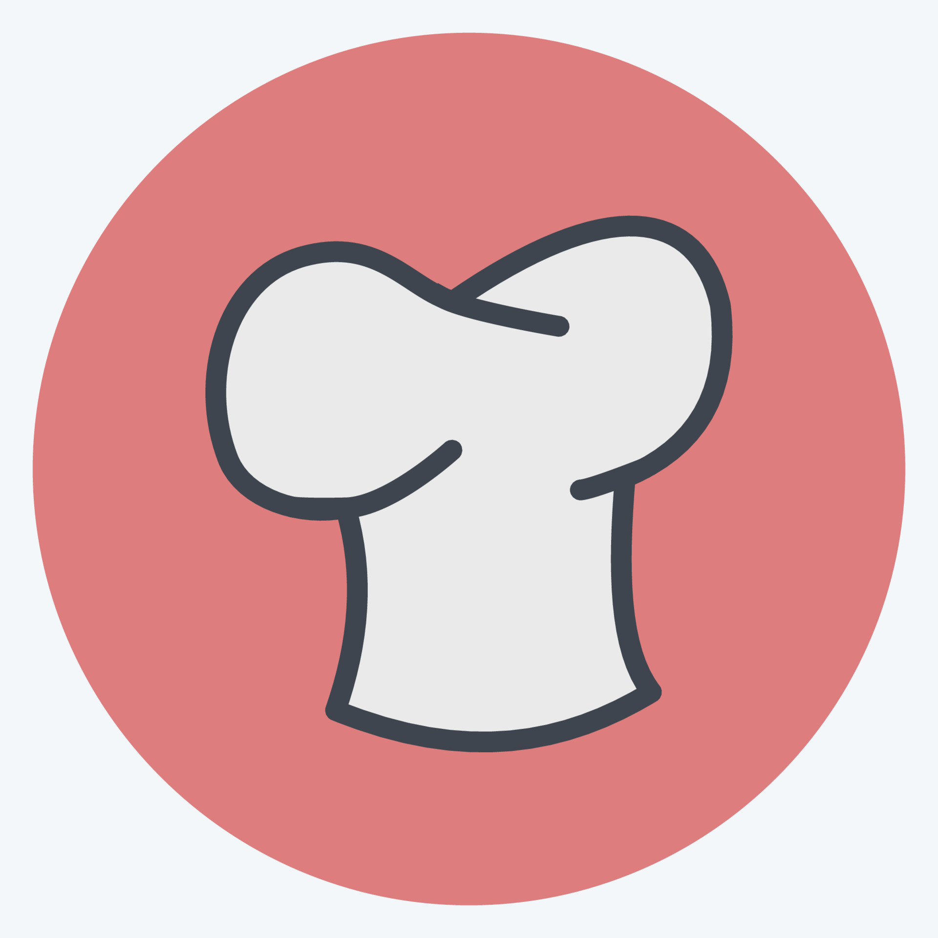 Icon Toque. suitable for Bakery symbol. color mate style. simple design ...