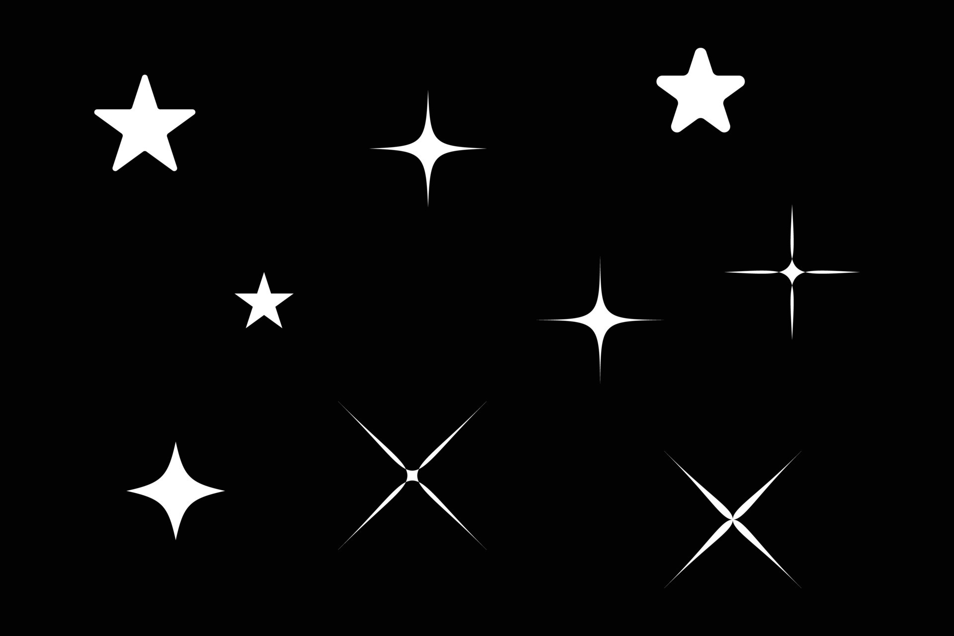 Different Star Shape For Design 8075998 Vector Art At Vecteezy