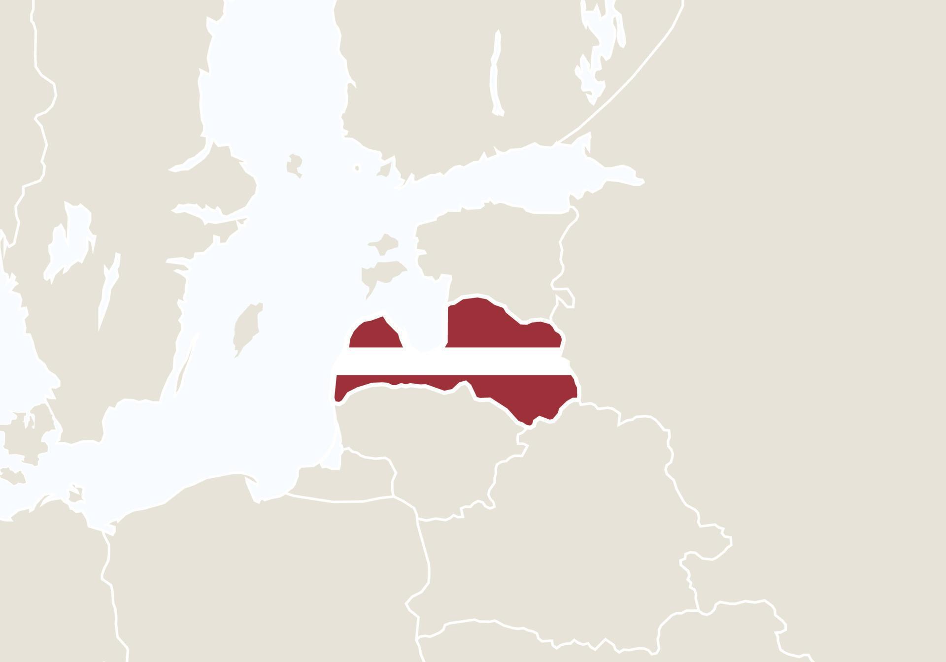 Europe with highlighted Latvia map. 8078670 Vector Art at Vecteezy