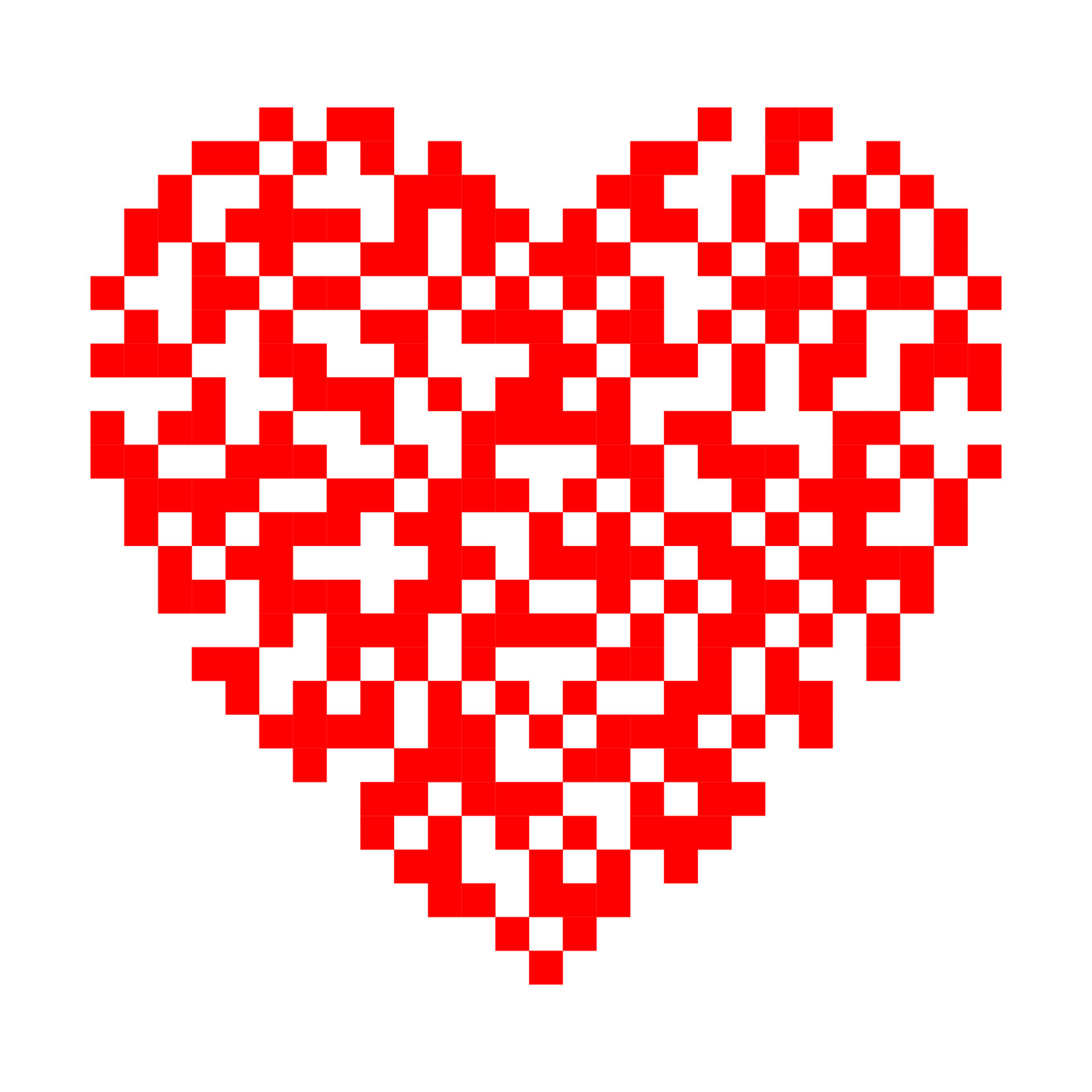 Red heart of qr code. Concept of digital love. Vector illustration ...