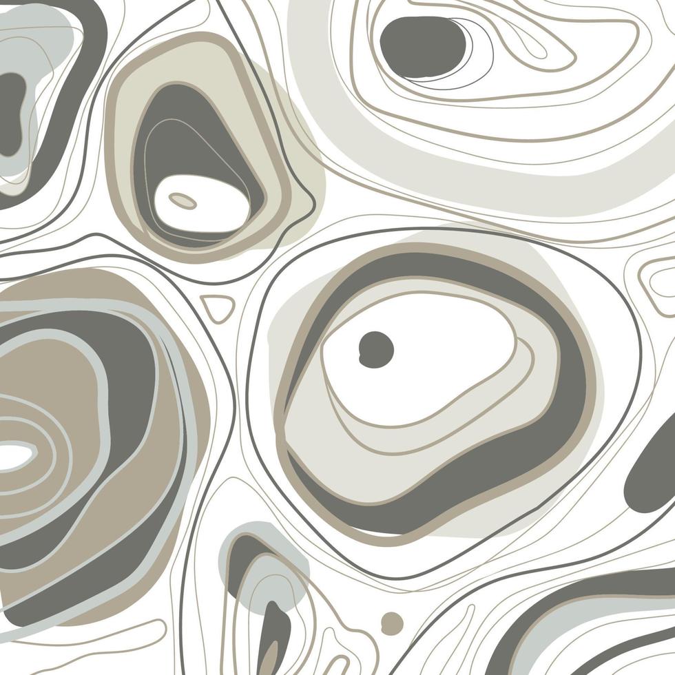 Abstract line art background pattern with doodle organic shapes in gray ...