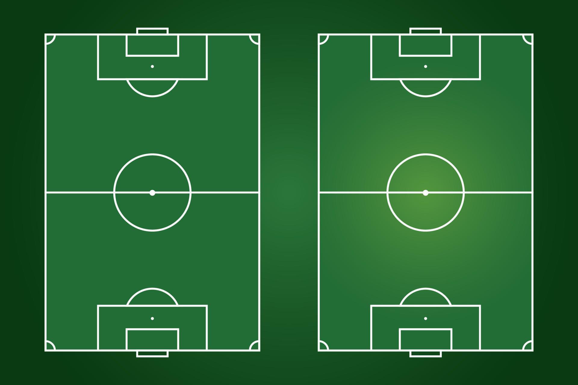 Football field flat design, Soccer field graphic illustration, Vector ... Football field flat design, Soccer field graphic illustration, Vector ...