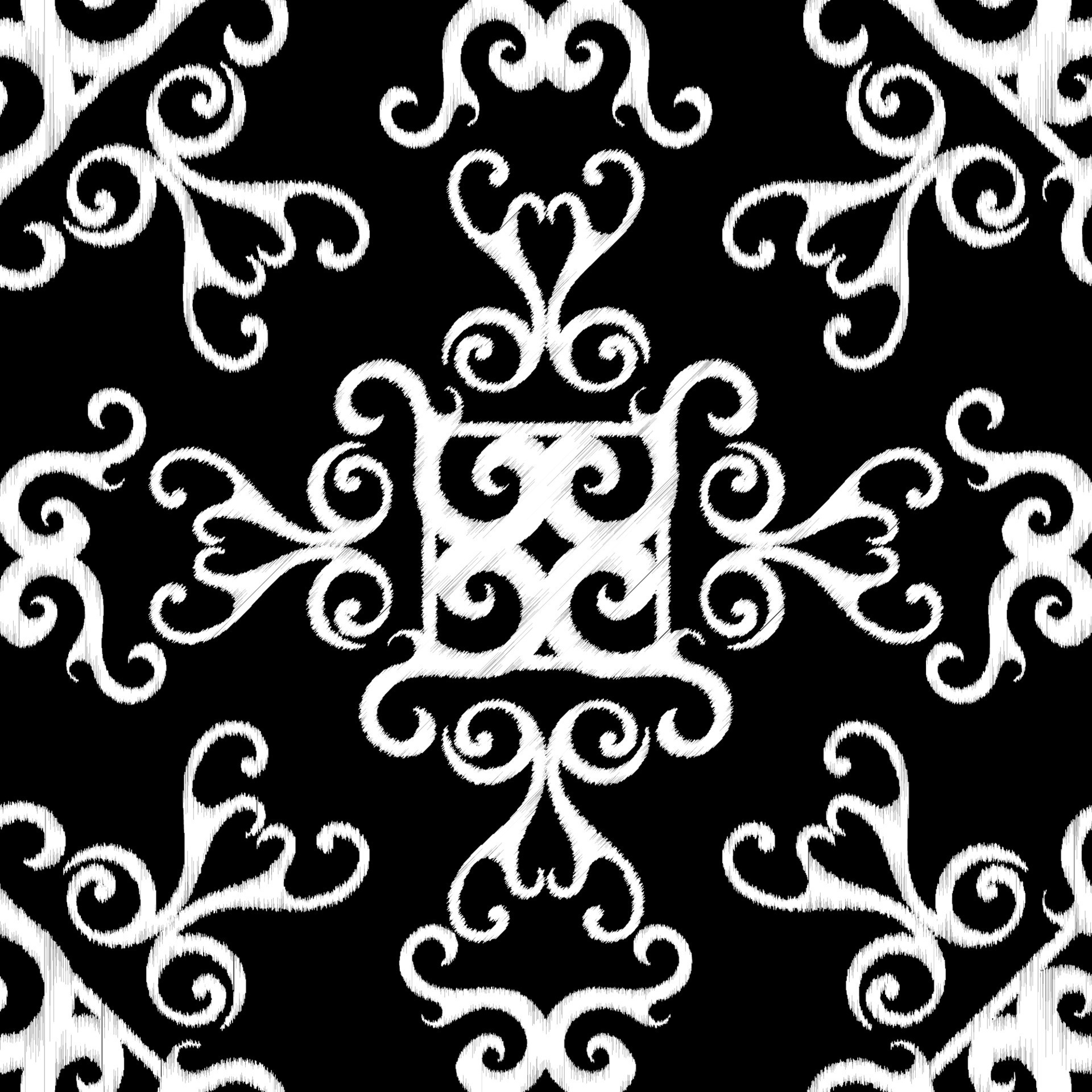 Seamless Hand Drawn Pattern Vector Drawing Curve Element Design For