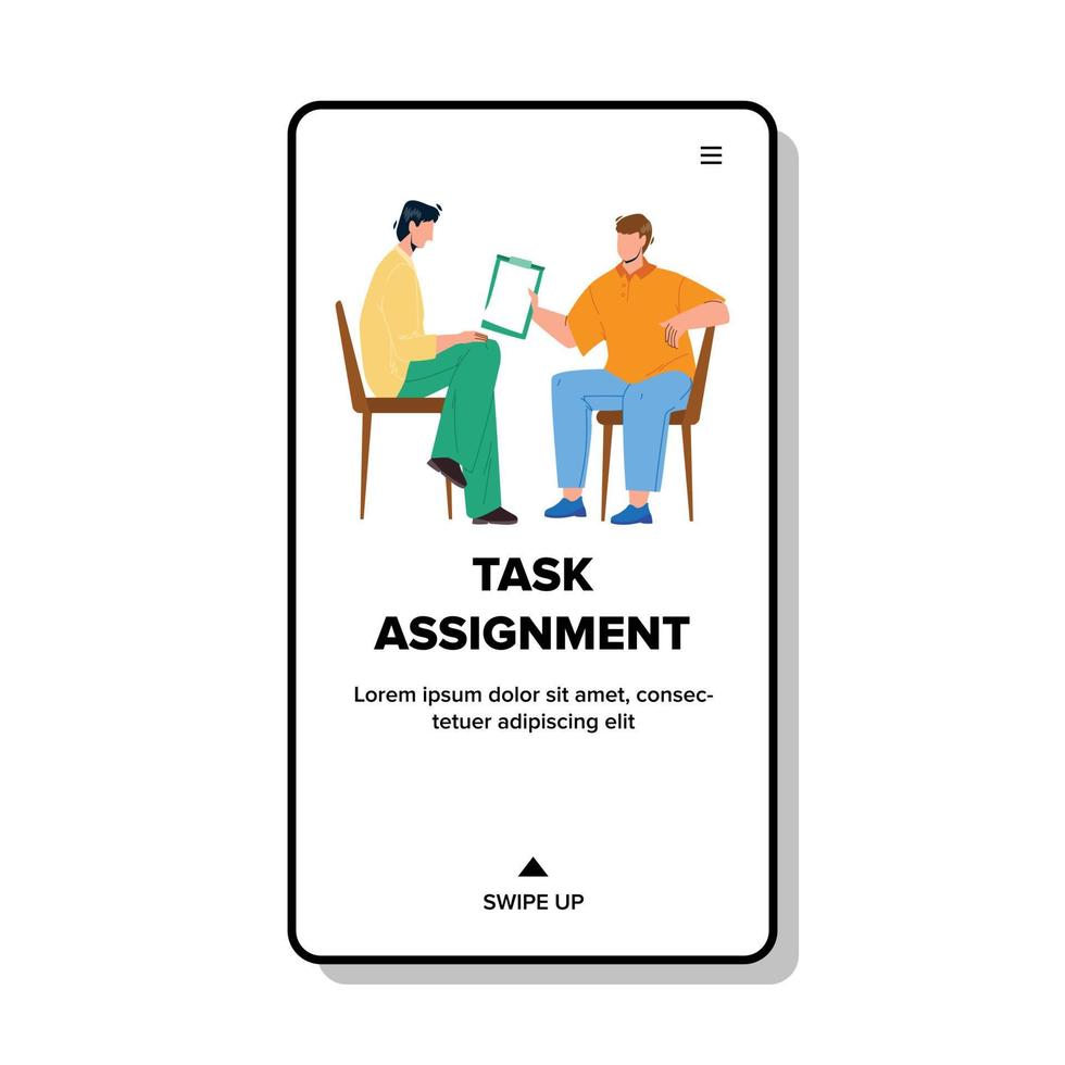 Task Assignment Discussing Businesspeople Vector 8124177 Vector Art at ...