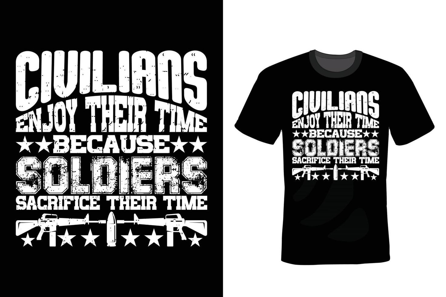 Army T Shirt Design Vintage Typography 8126482 Vector Art At Vecteezy