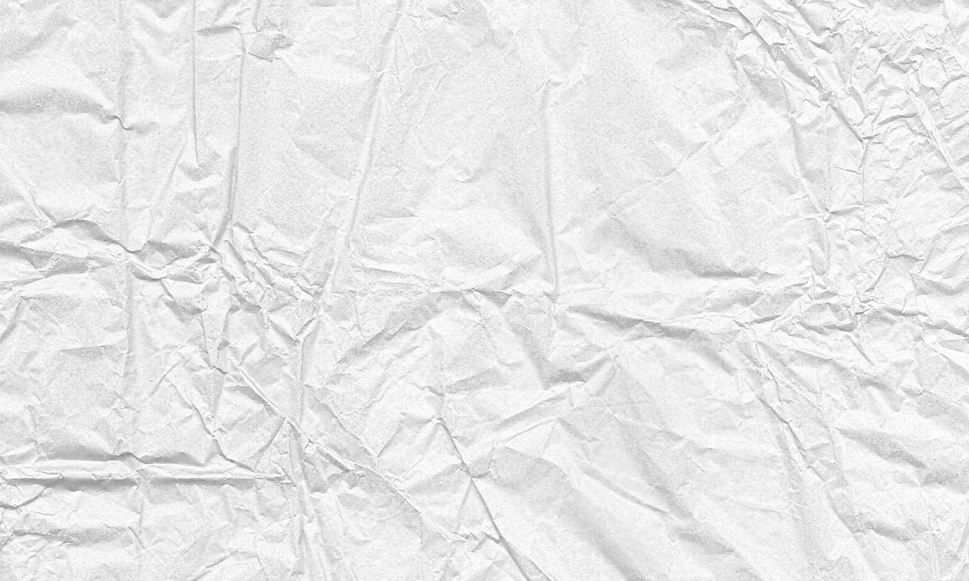 white colored crumpled paper texture background for design, decorative ...