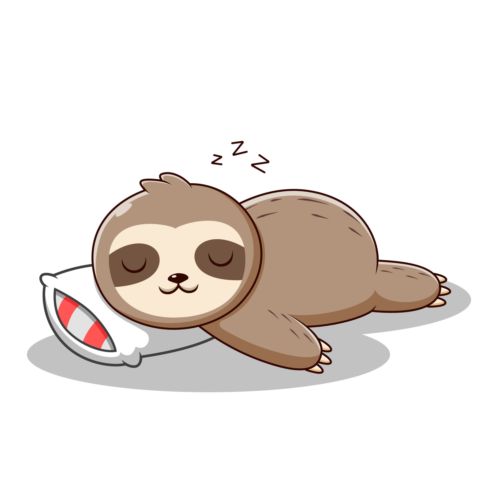 Sloth Cartoon Sleeping, Sloth Mascot Cartoon Character. Animal Icon ... Sloth Cartoon Sleeping, Sloth Mascot Cartoon Character. Animal Icon ...