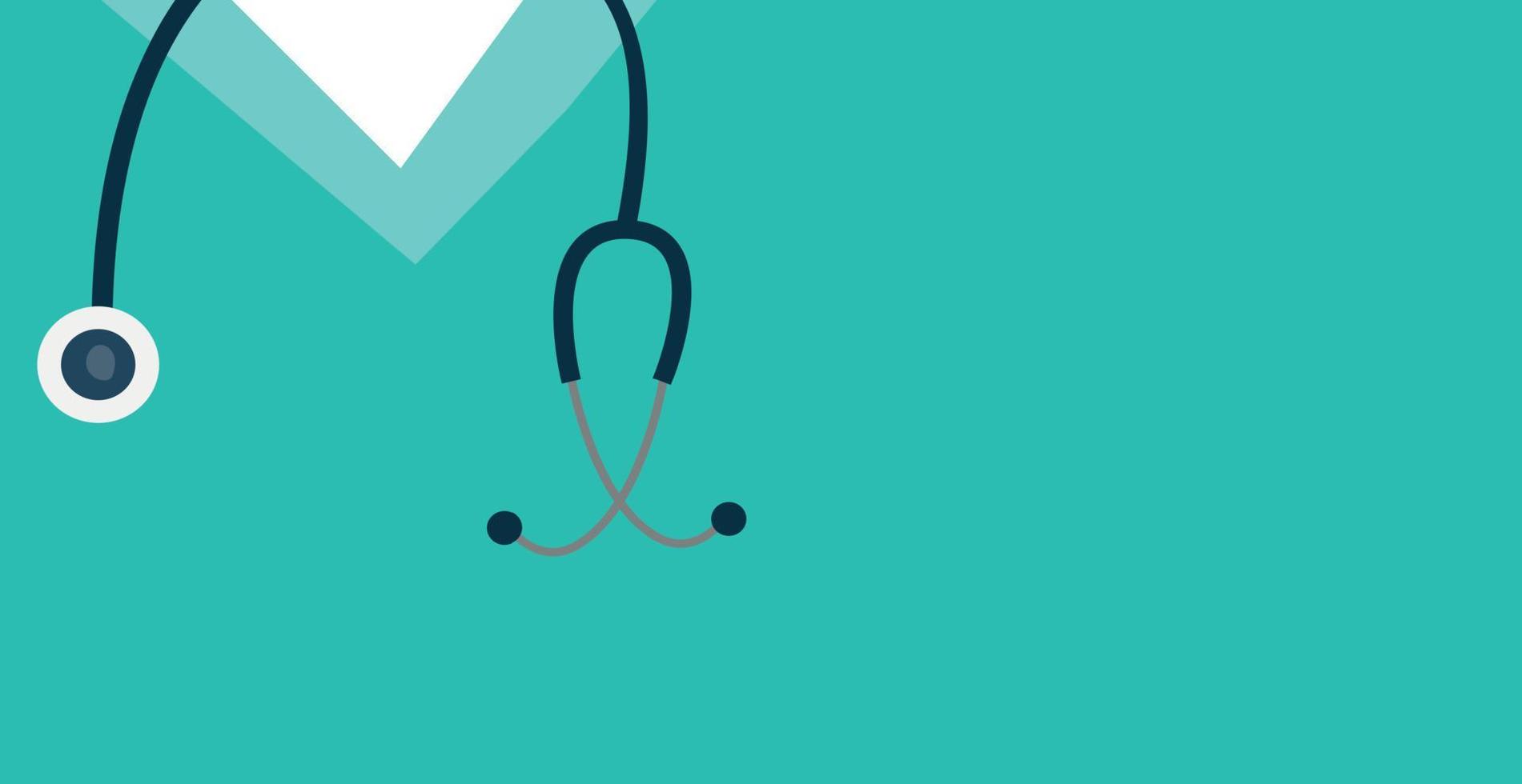 Fondo Panorámico Médico Ropa Especializada Doctor Vector 8133080