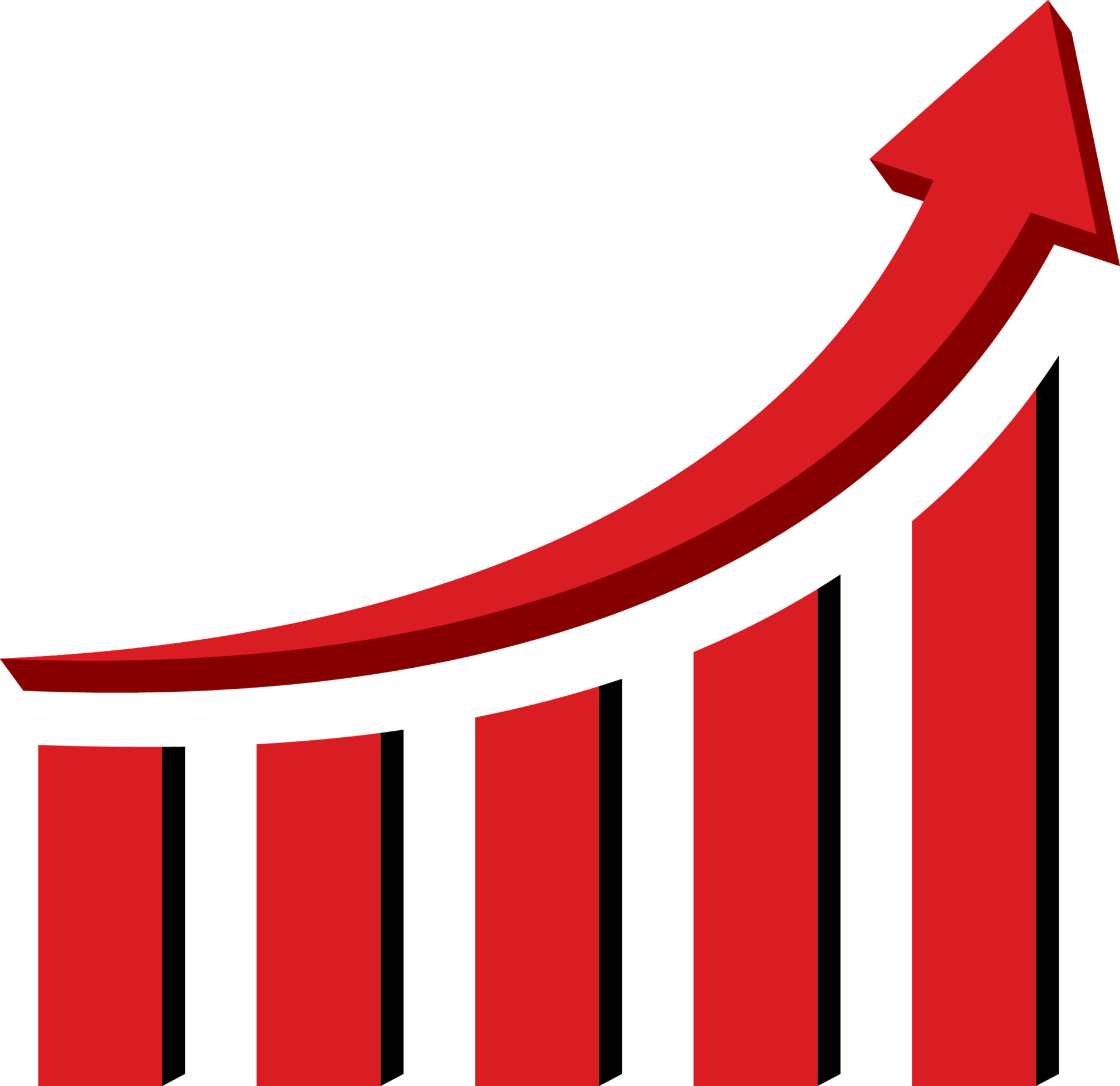 Red arrow going up with bar chart 8138704 Vector Art at Vecteezy Red arrow going up with bar chart 8138704 Vector Art at Vecteezy