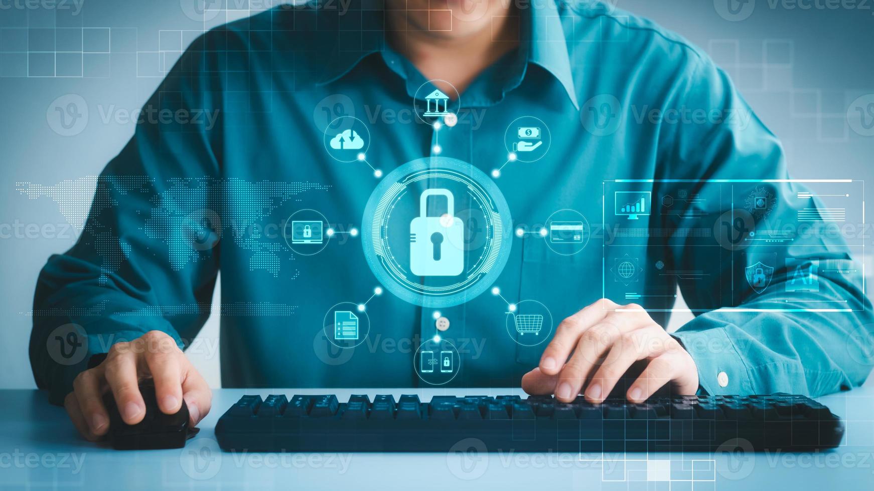 cybersecurity concept Global network security technology, business ... cybersecurity concept Global network security technology, business ...