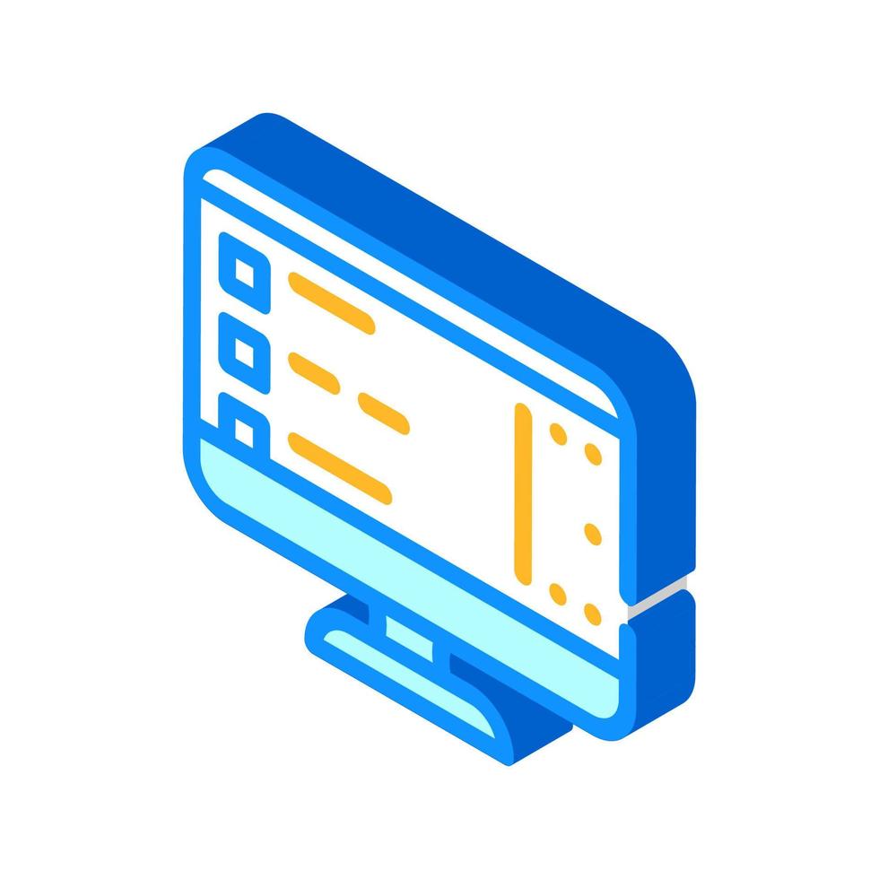 software list of operating system isometric icon vector illustration ...