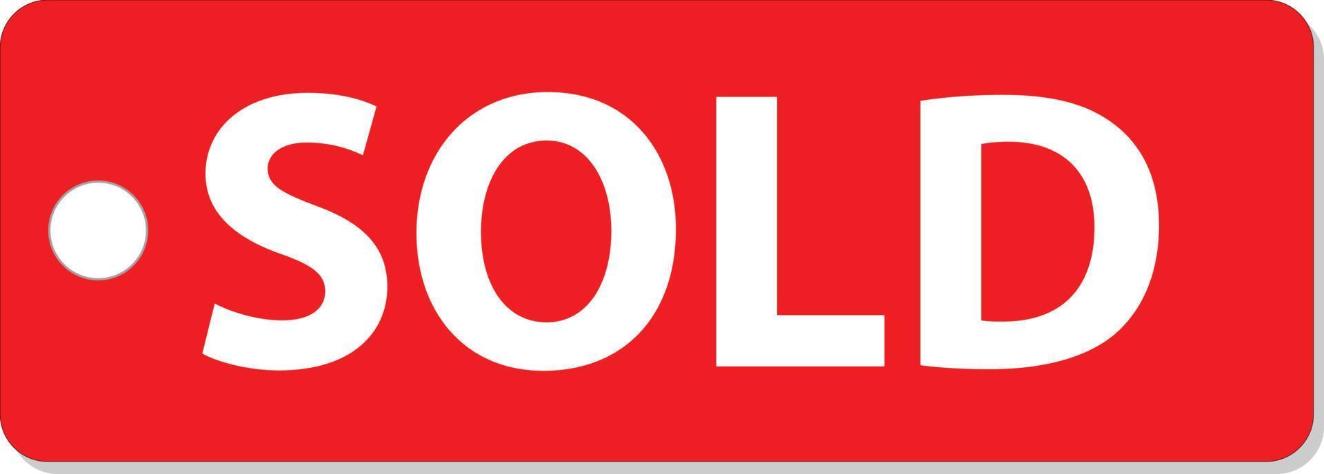 Sold Icon Sold Tag Sign Flat Style 8143274 Vector Art At Vecteezy