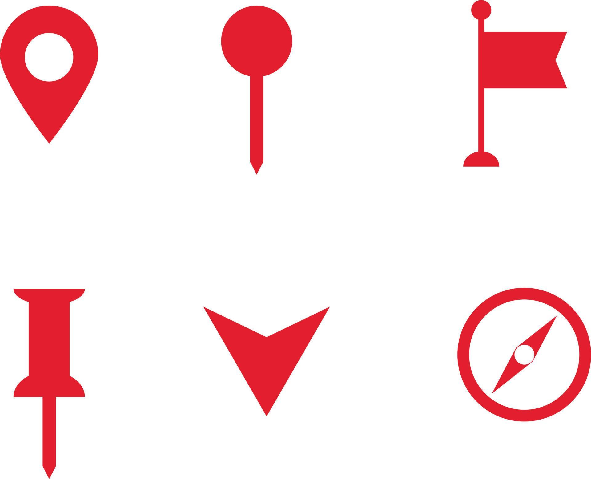 set of map pointer icon. navigation pins icon for your web site design, logo, app, UI. map and ...