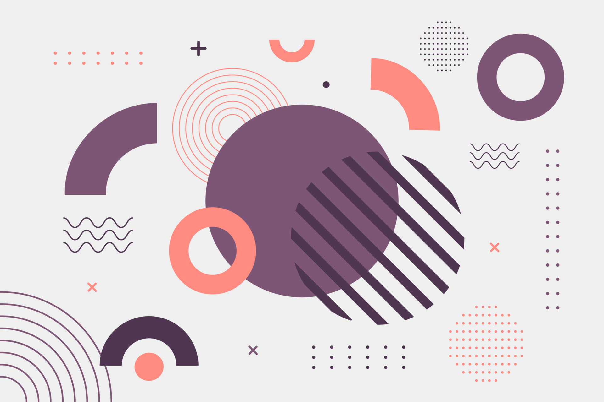 Grey Modern Geometric Memphis Background 8143423 Vector Art at Vecteezy