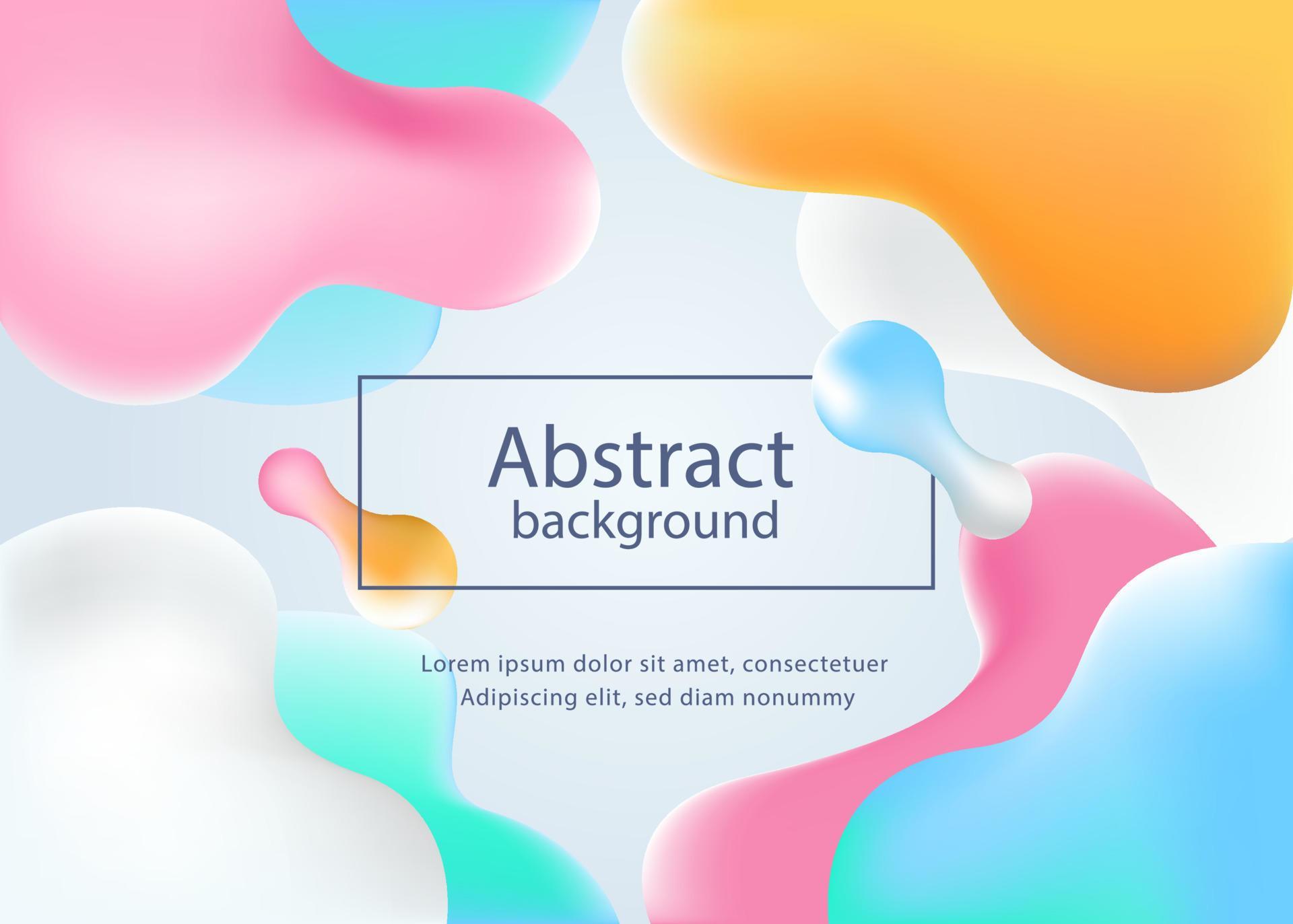 blue ice pink white abstract memphis liquid background with yellow ...