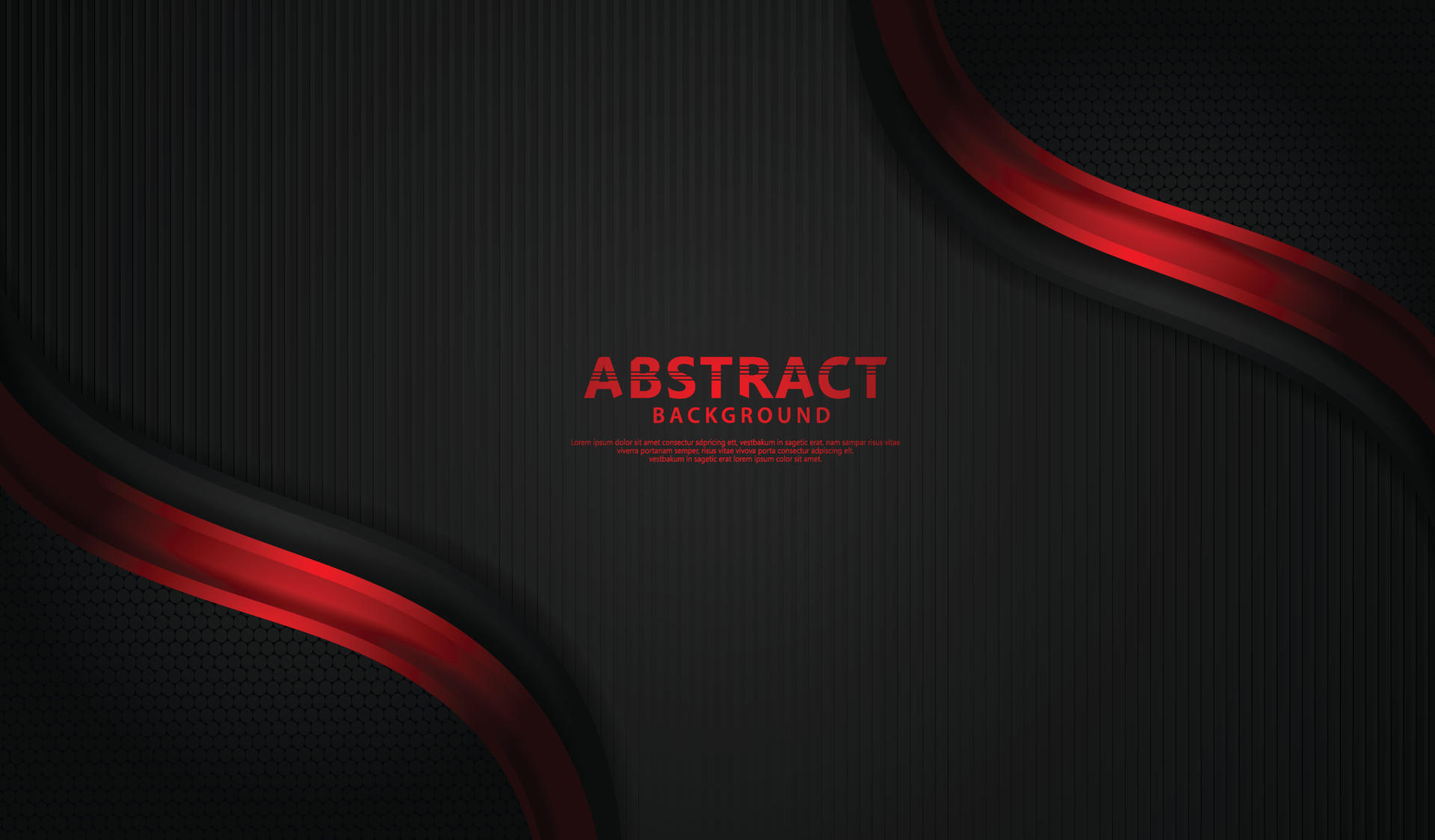 Wave Abstract Overlap Layer On Red Stripes Pattern Background 8143981