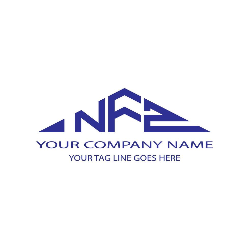 diseño creativo del logotipo de la letra nfz con gráfico vectorial 8144813 Vector en Vecteezy