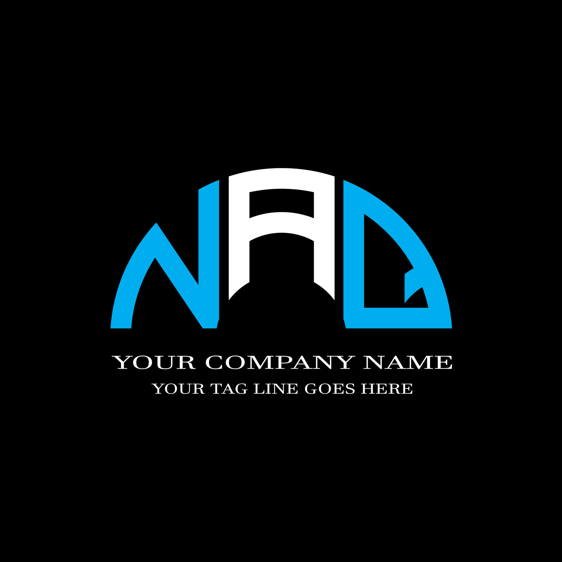 NAQ letter logo creative design with vector graphic 8145258 Vector Art at Vecteezy