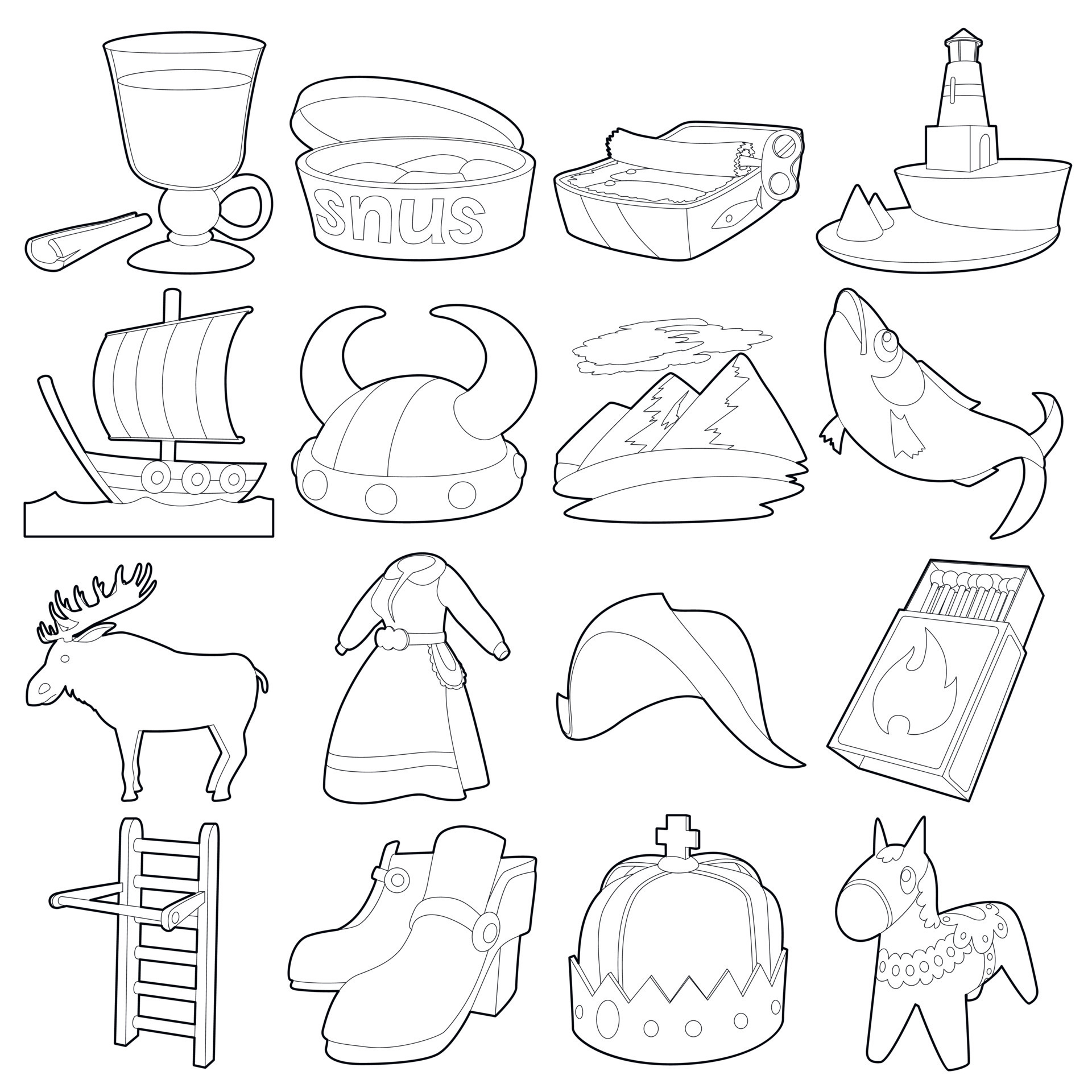 Sweden travel symbols icons set, outline style 8146156 Vector Art at ... Sweden travel symbols icons set, outline style 8146156 Vector Art at ...