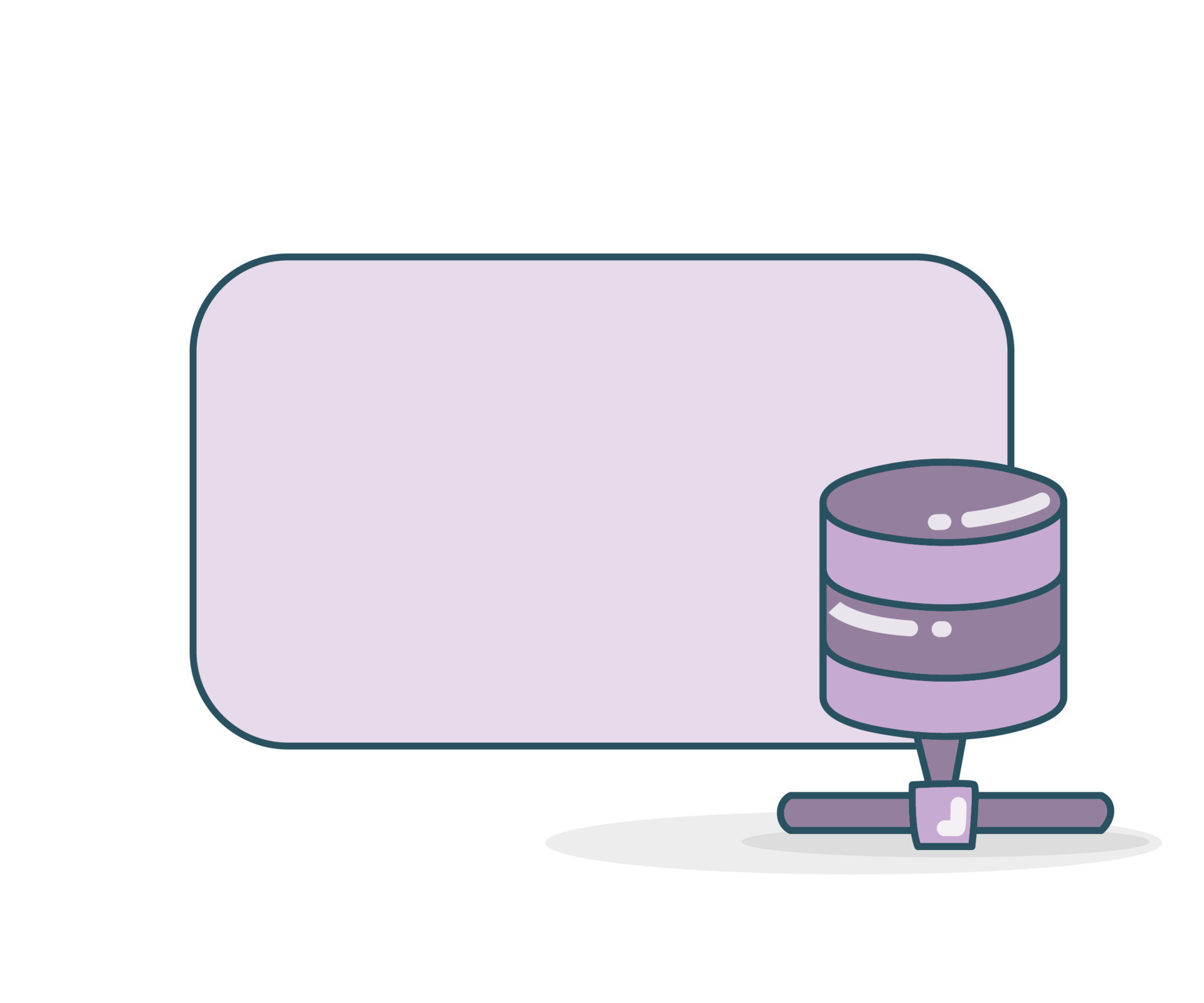 blank note and database icon vector illustration 8146369 Vector Art at ...