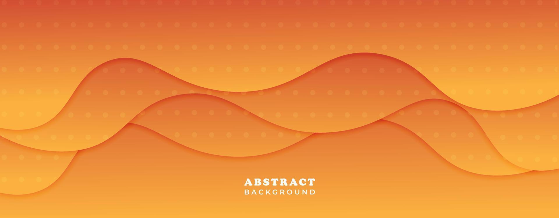 diseño de plantilla de banner de onda naranja abstracta 8147758 Vector ...