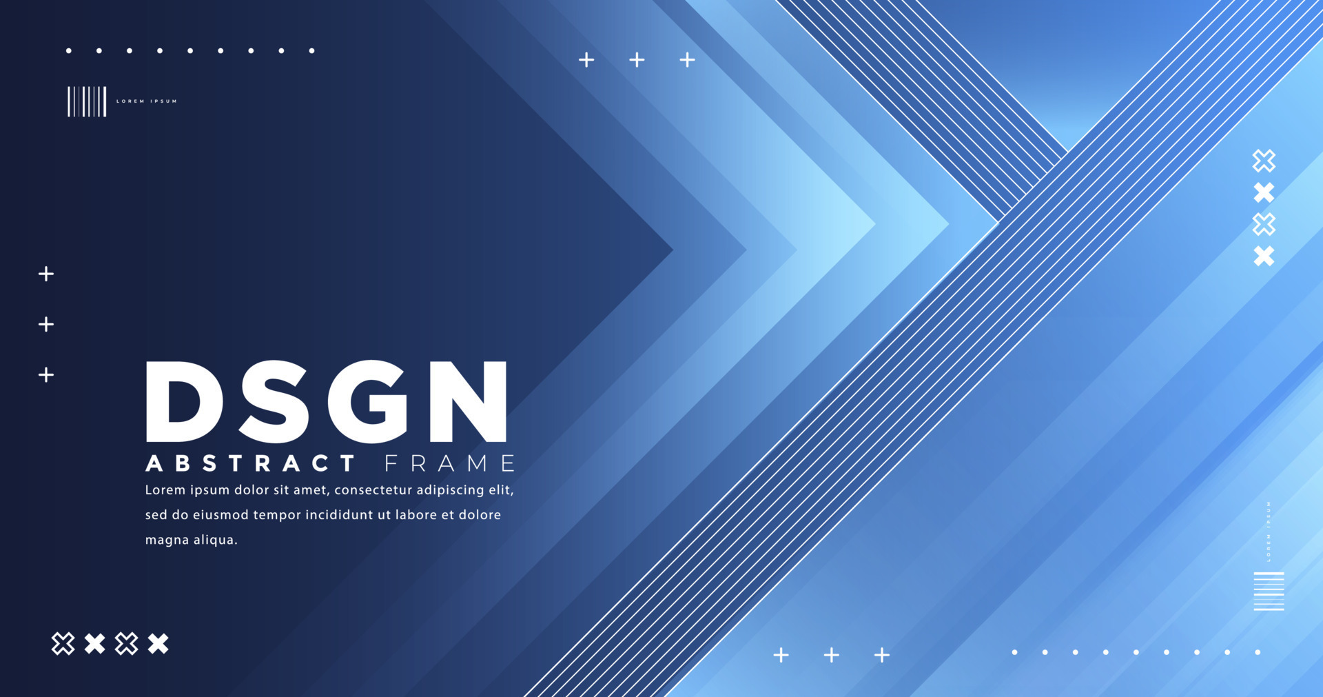 abstract frame background with dark blue and light blue gradient lines ...