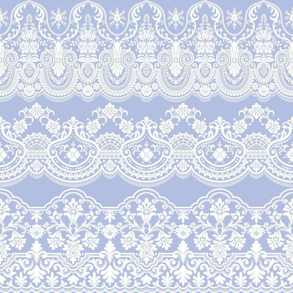 Seamless lace set 8153934 Vector Art at Vecteezy