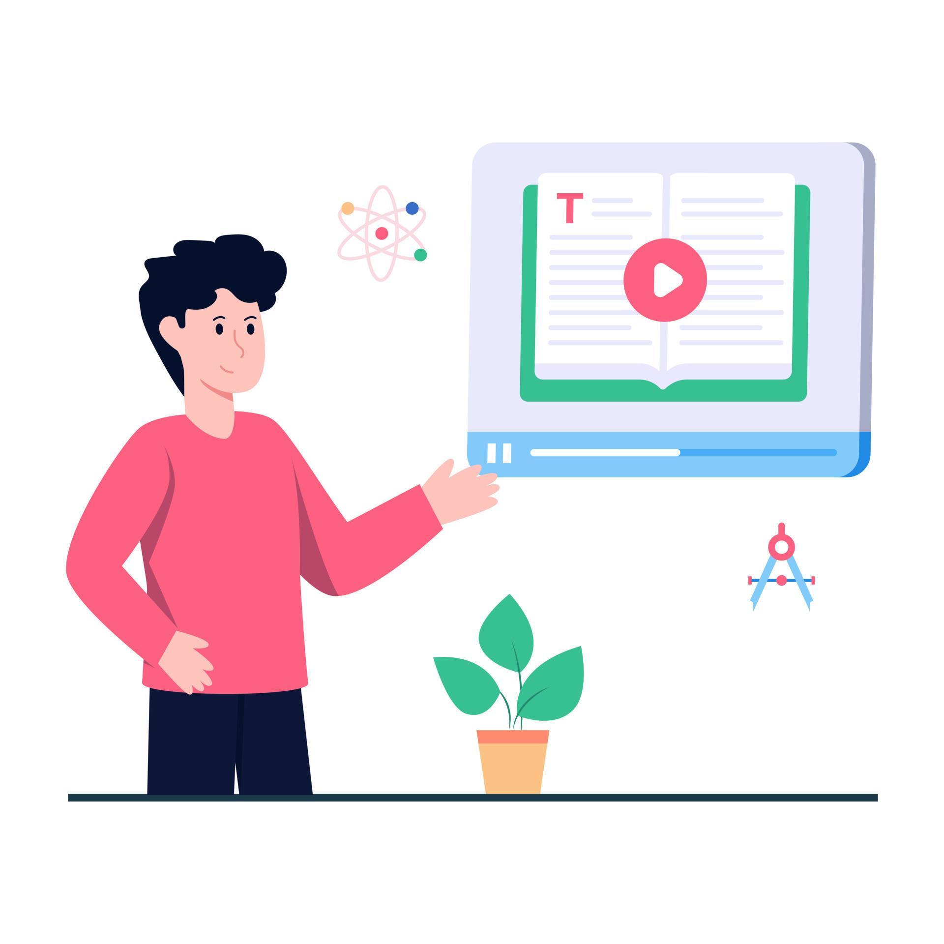 Premium download illustration of video tutorial 8158081 Vector Art at ...