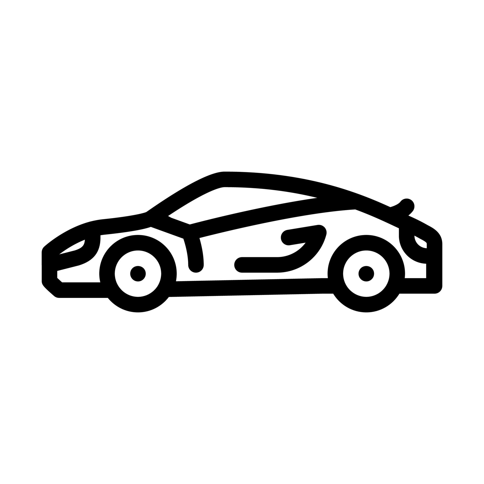 sportscar high speed transport line icon vector illustration 8158396 ...