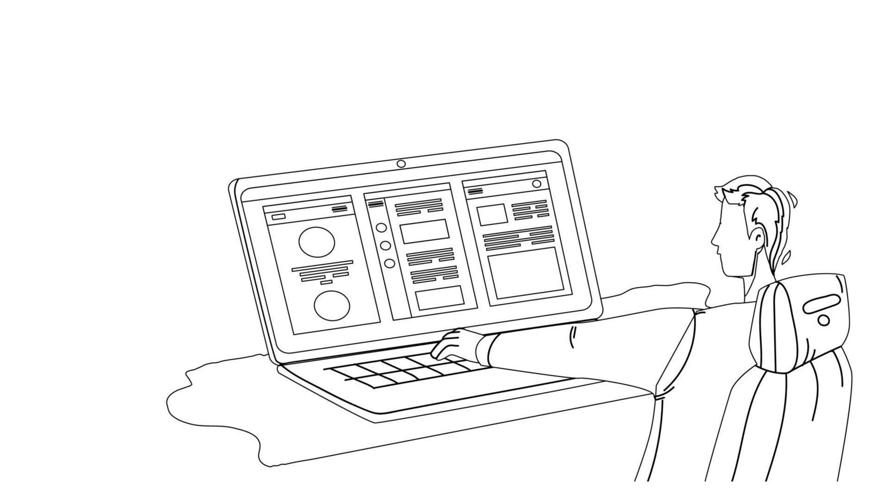 Application Development Programmer Work Vector Illustration 8160698